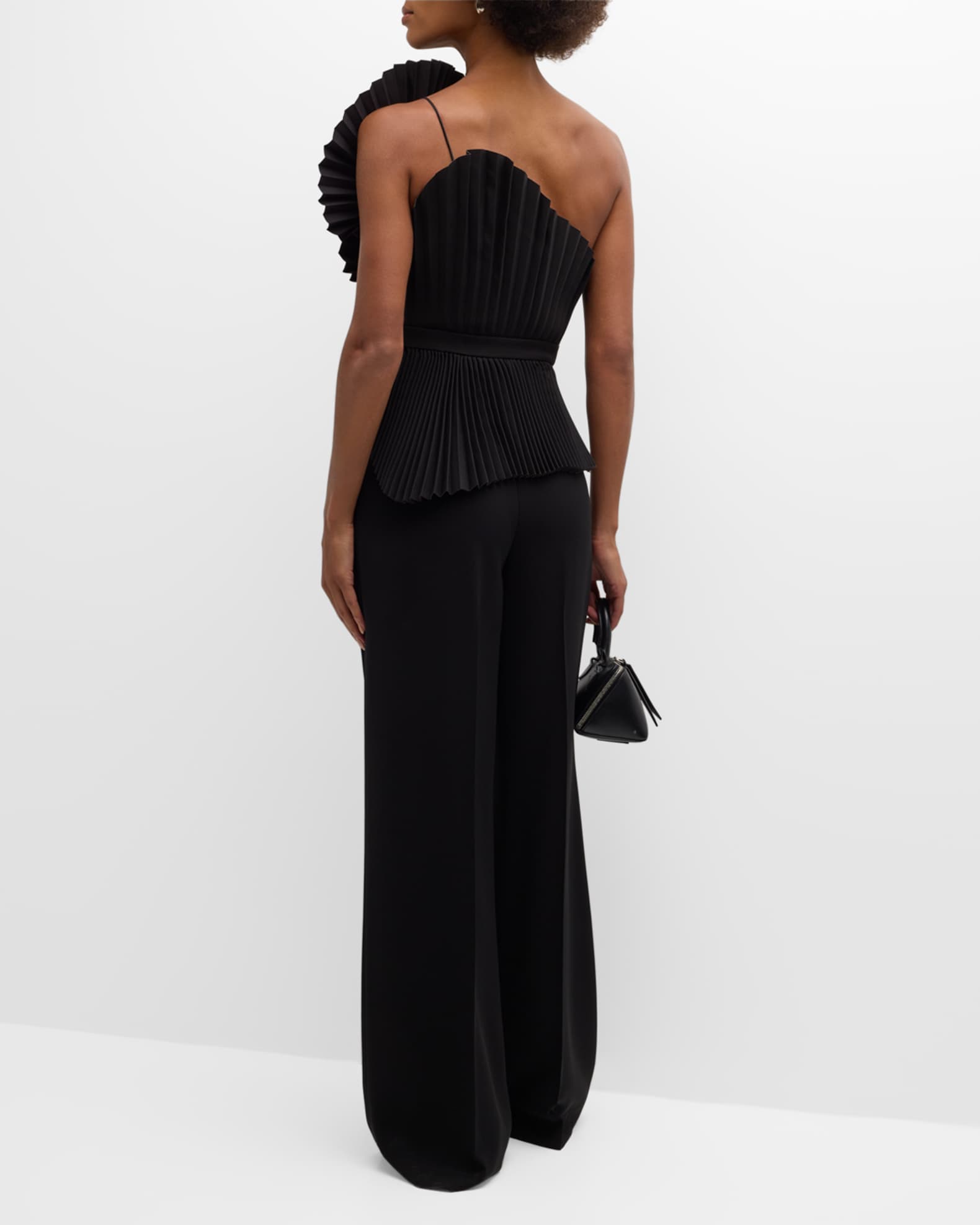 Acler Abbotsford Pleated Fan Top | Neiman Marcus