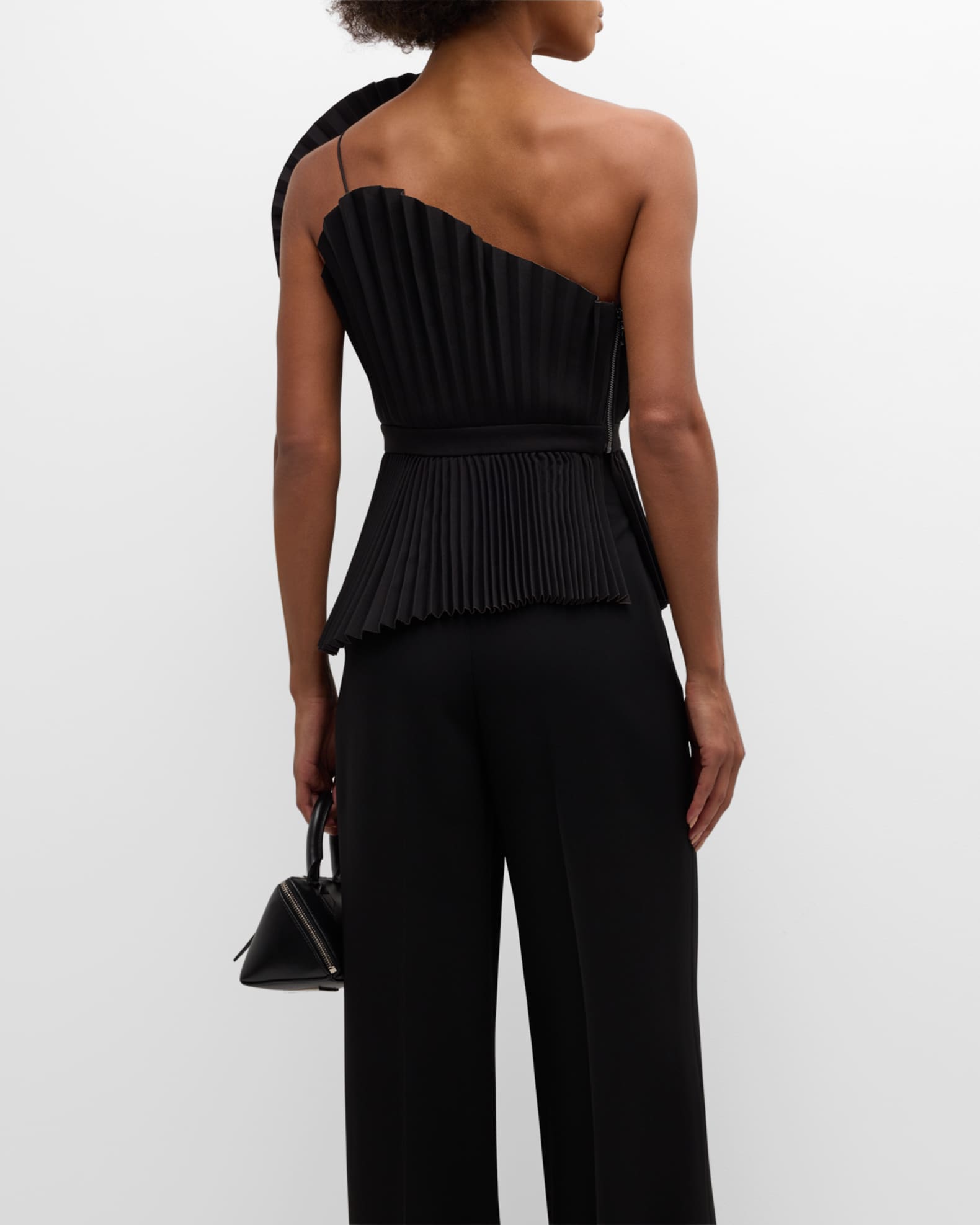 Acler Abbotsford Pleated Fan Top | Neiman Marcus