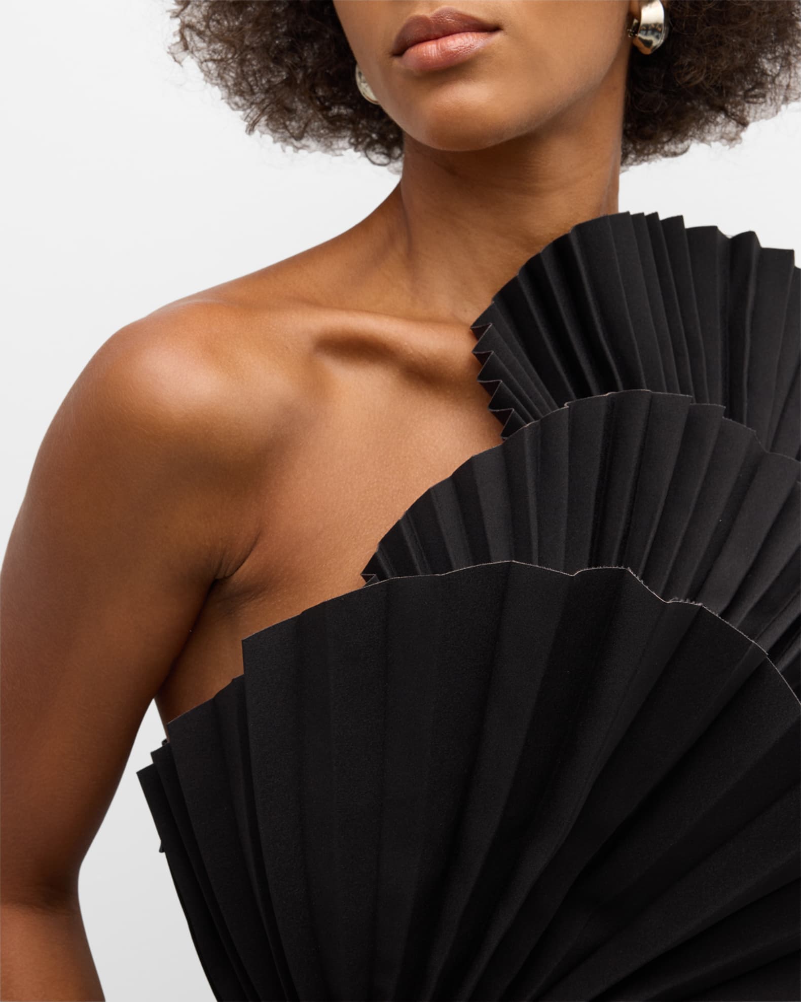 Acler Abbotsford Pleated Fan Top | Neiman Marcus