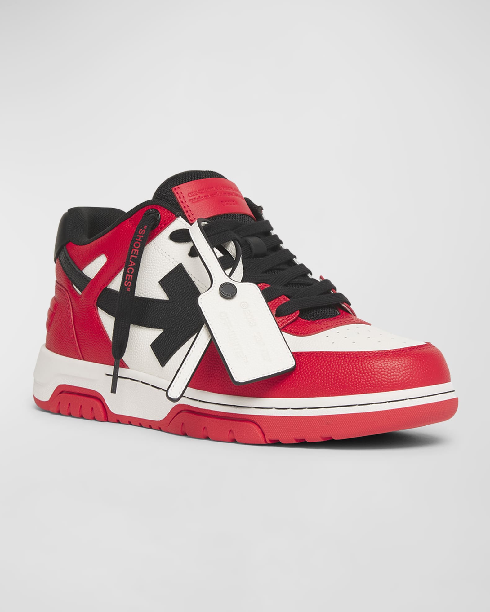 Off-White Men's Out of Office Basketball Leather Sneakers | Neiman Marcus