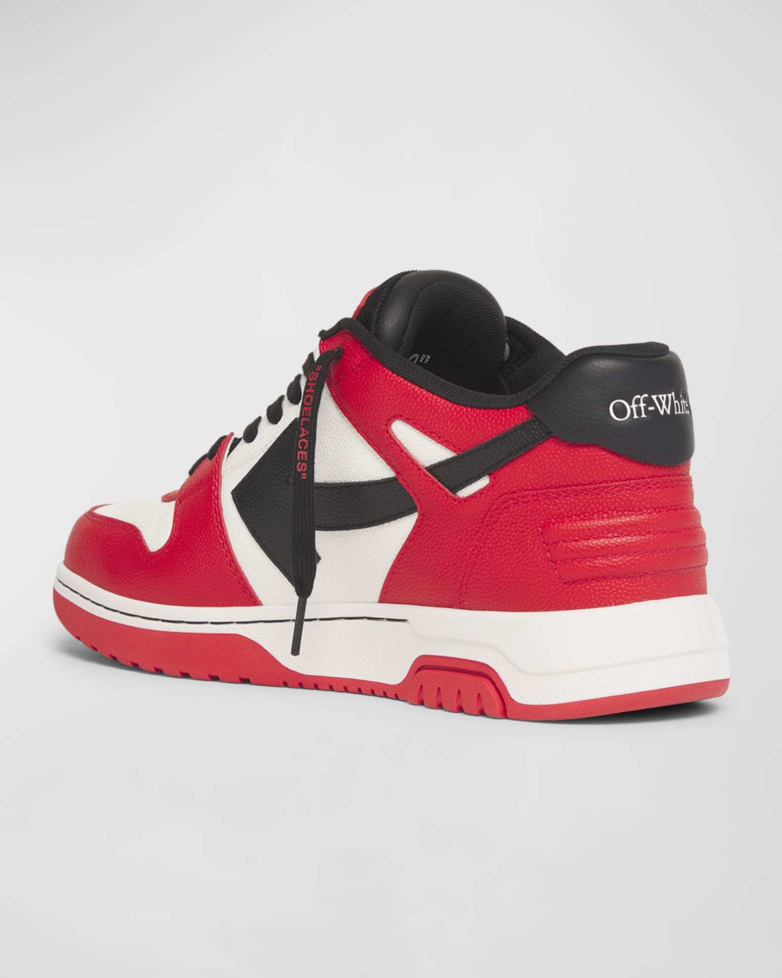 Off-White Men's Out of Office Basketball Leather Sneakers | Neiman Marcus