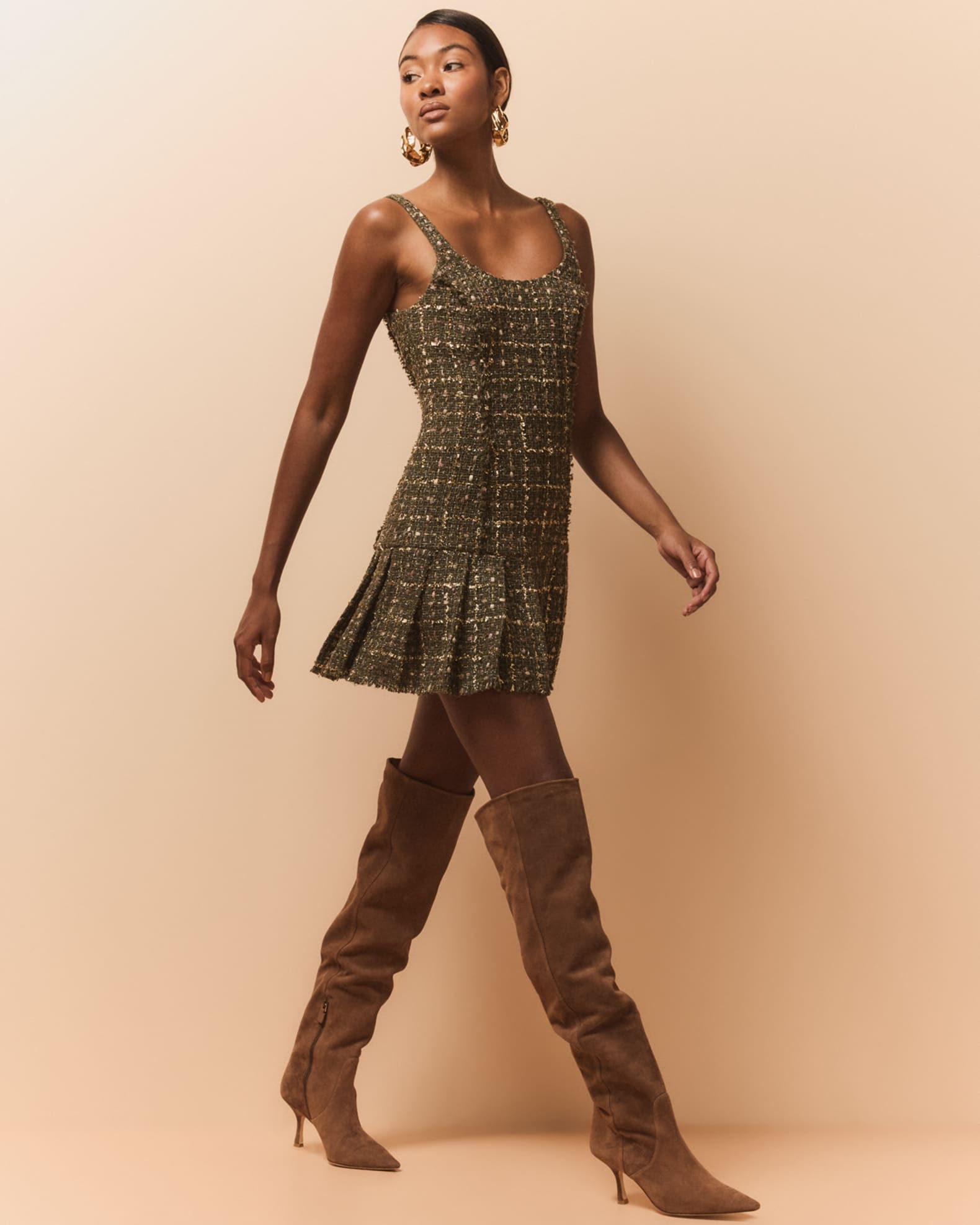 Ramy Brook Shane Tweed Mini Dress | Neiman Marcus