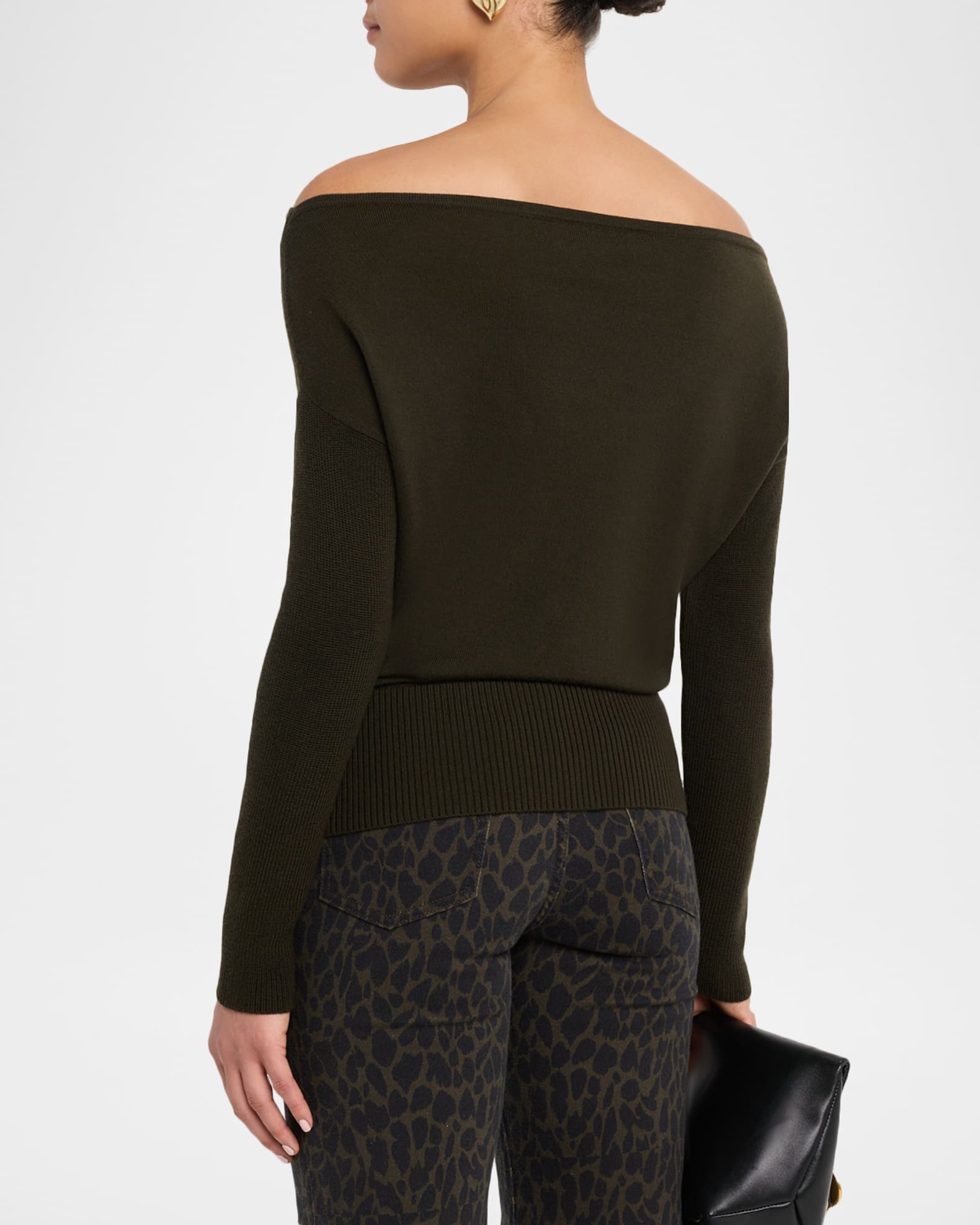 Ramy Brook Chance One-Shoulder Wool Sweater | Neiman Marcus