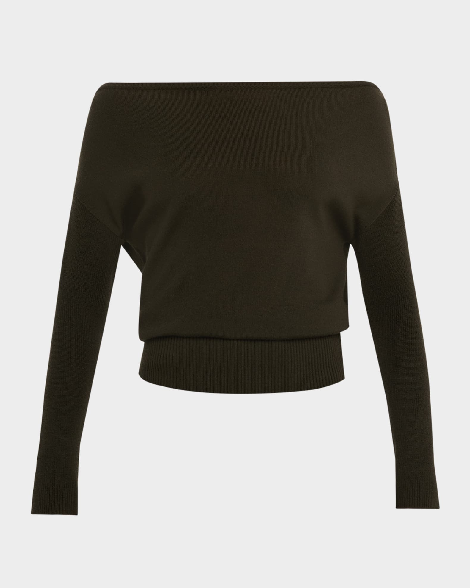 Ramy Brook Chance One-Shoulder Wool Sweater | Neiman Marcus