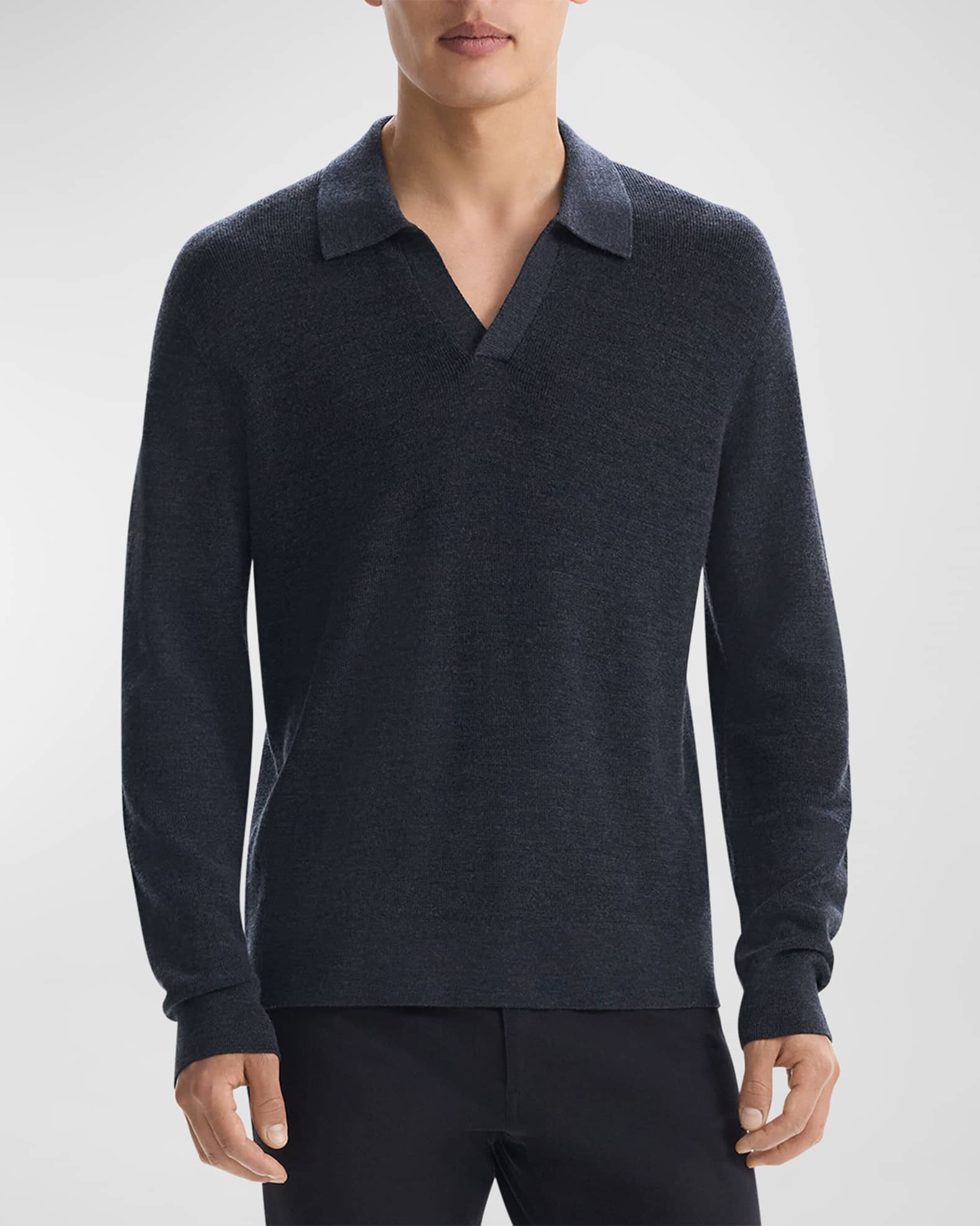Men's Johnny Collared Merino Sweater | Neiman Marcus