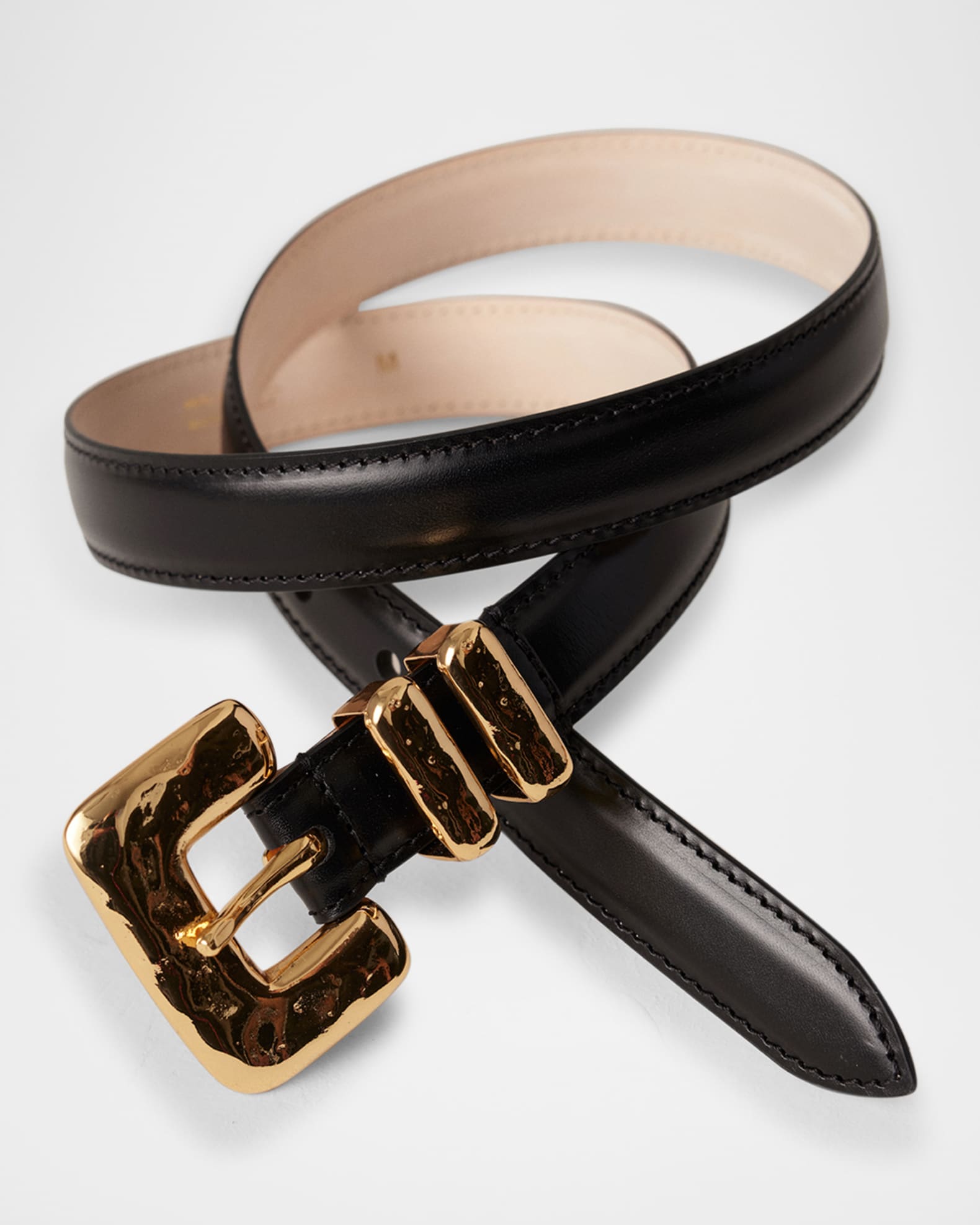 Dehanche Tetra Buckle Leather Belt | Neiman Marcus