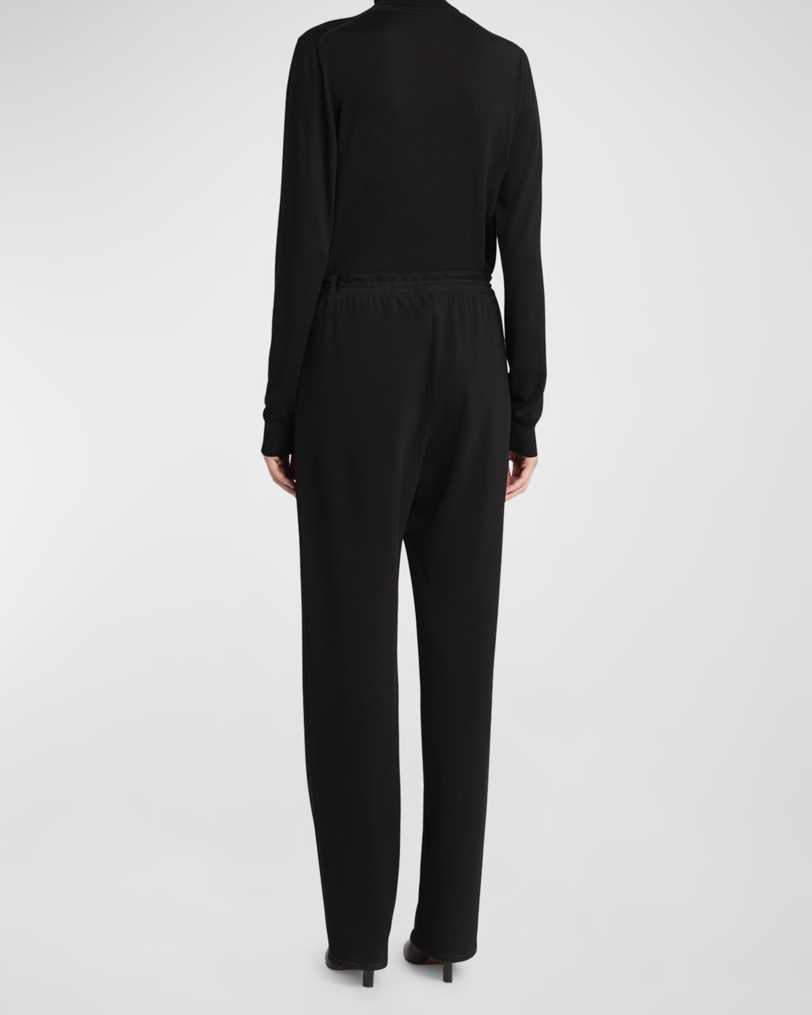 THE ROW Bonnette Wool Crepe Pants | Neiman Marcus