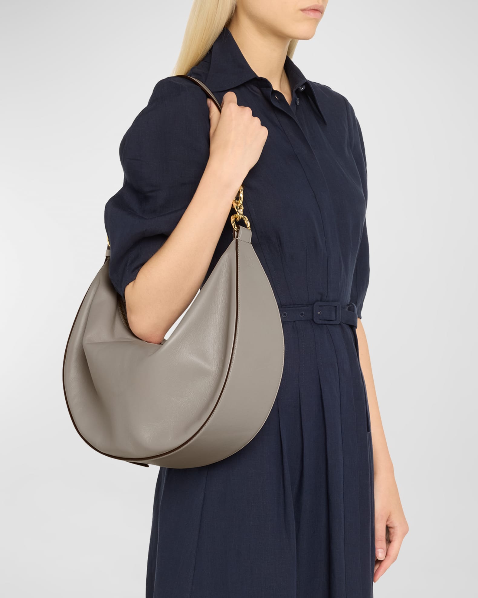 Ulla Johnson Twyla Large Calf Leather Hobo Bag | Neiman Marcus
