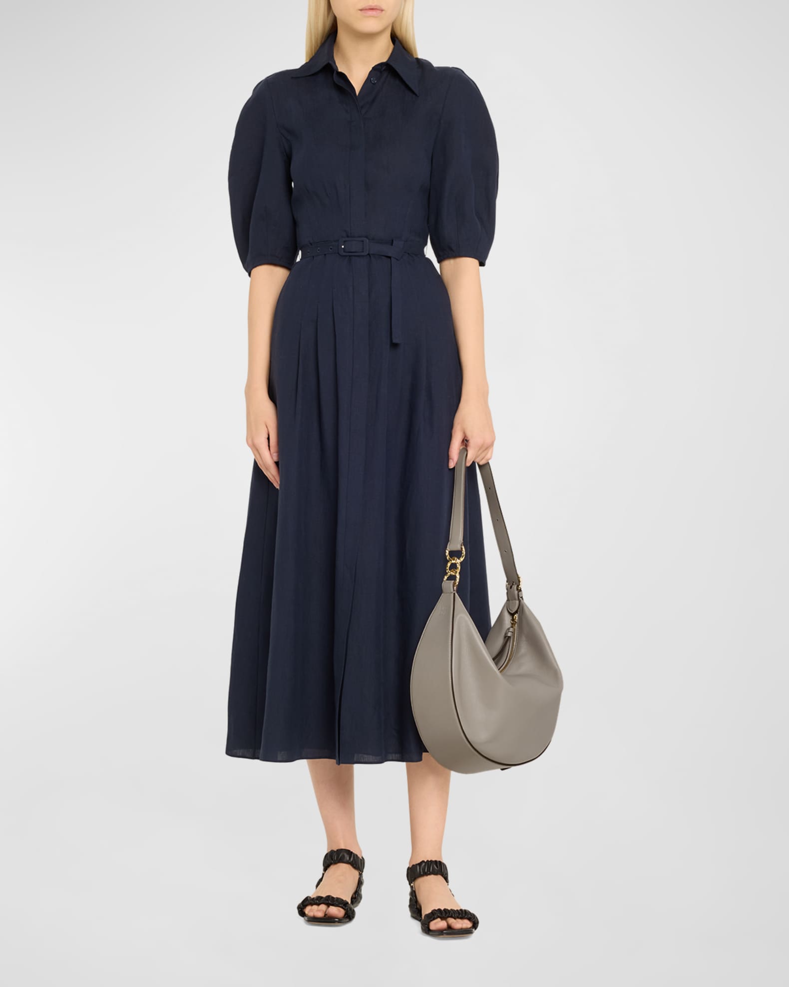 Ulla Johnson Twyla Large Calf Leather Hobo Bag | Neiman Marcus