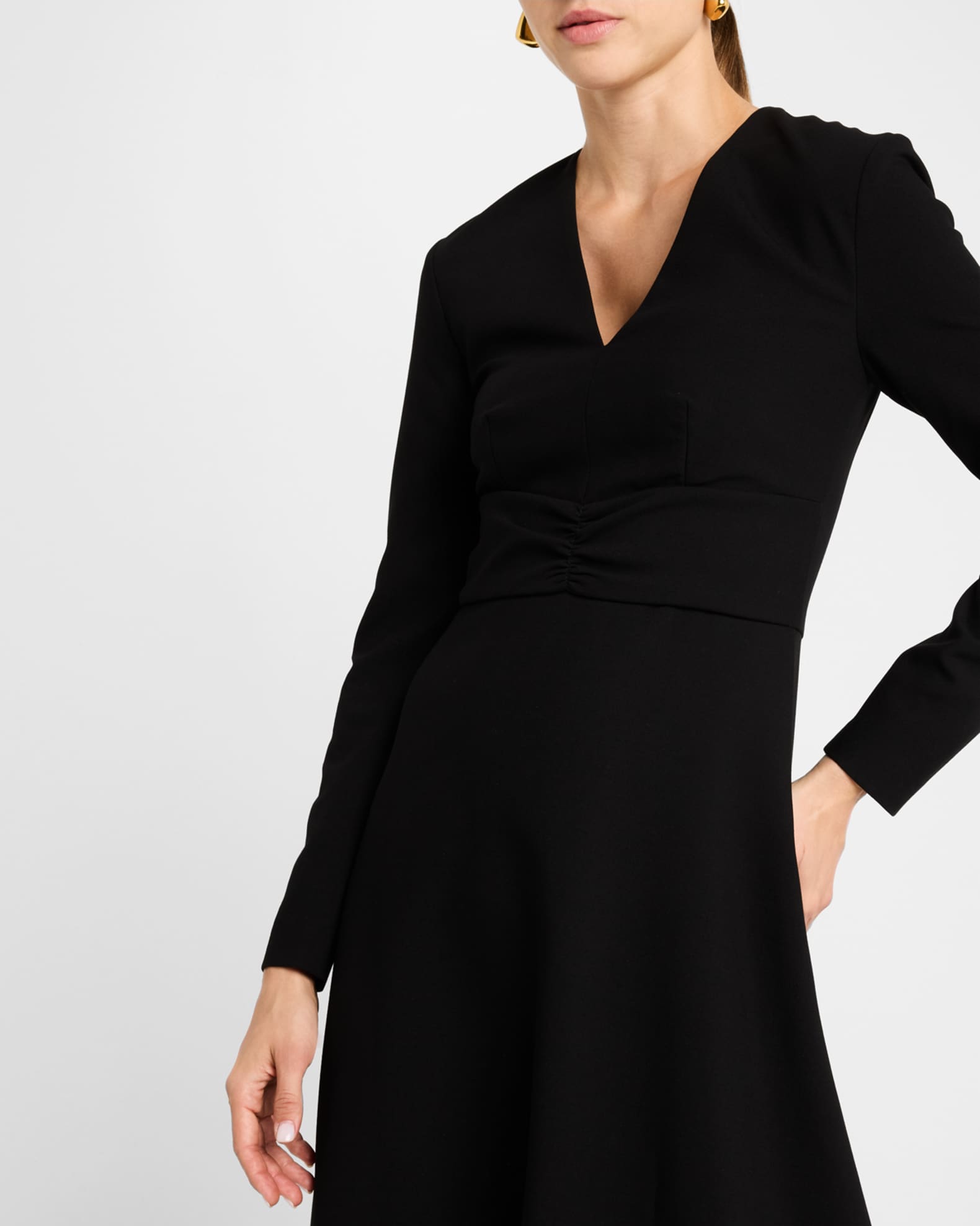 E.Stott Cruz A-Line Empire Midi Dress | Neiman Marcus