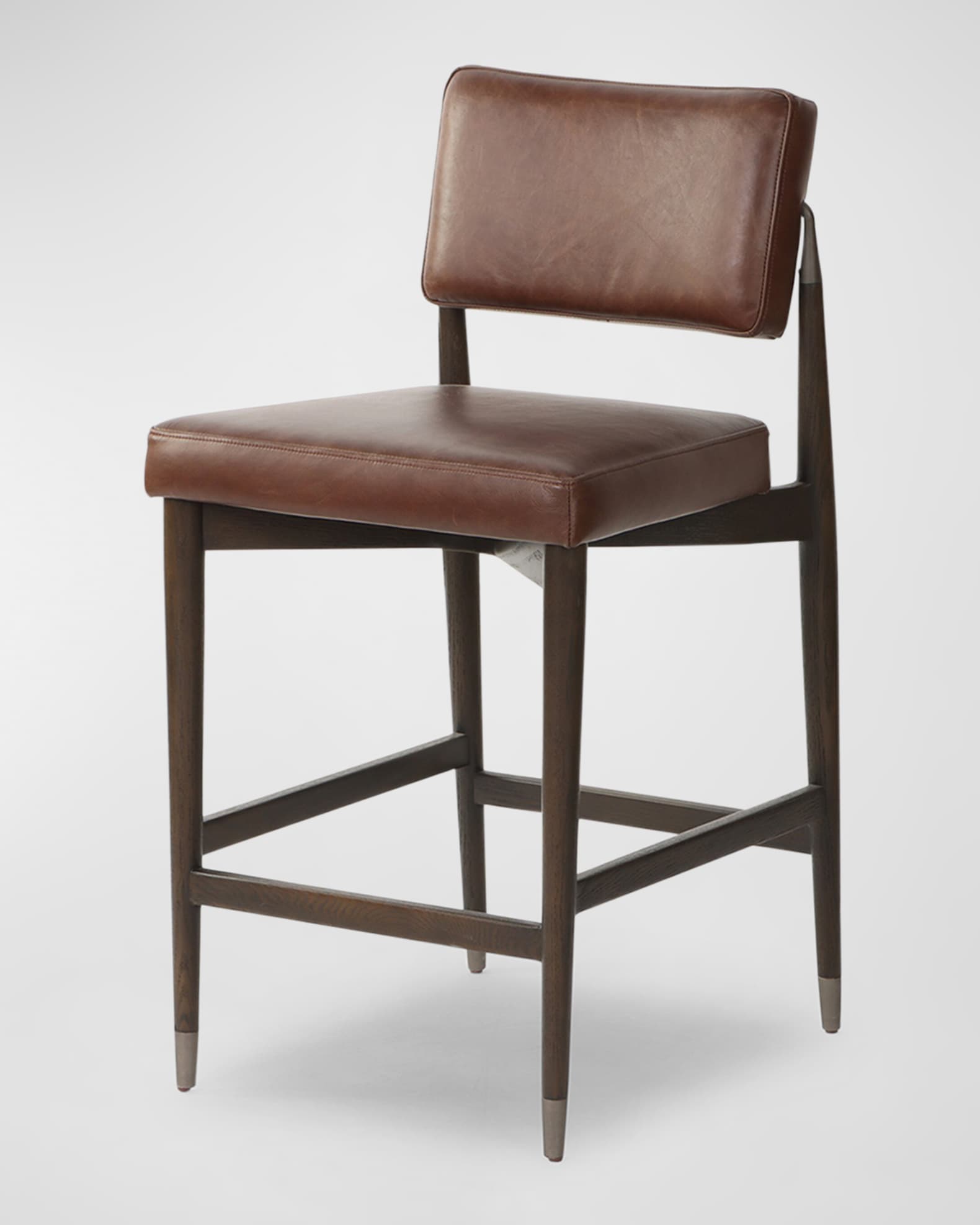Four Hands Anton Leather 27" Counter Stool | Neiman Marcus