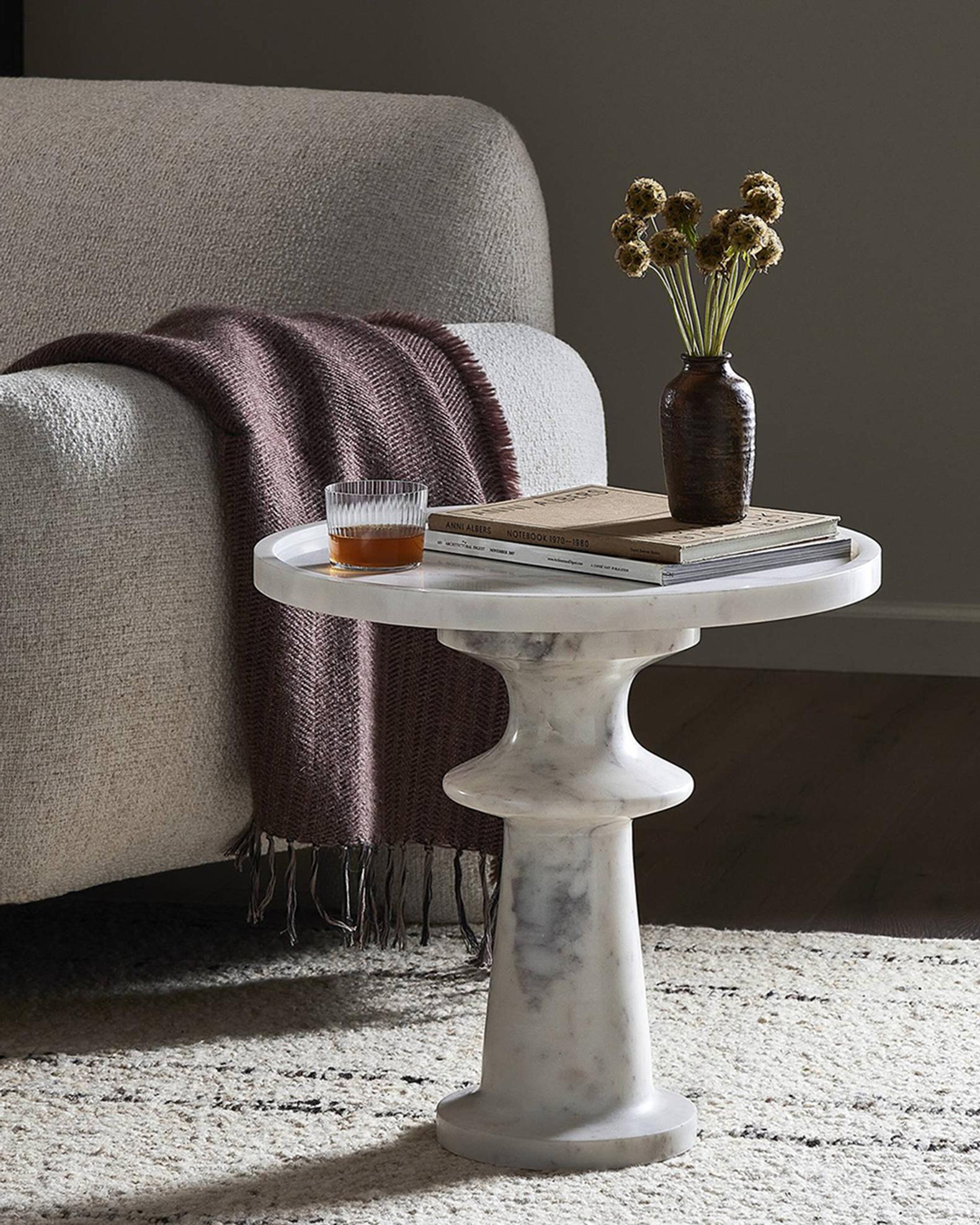 Four Hands Skylar Marble End Table | Neiman Marcus