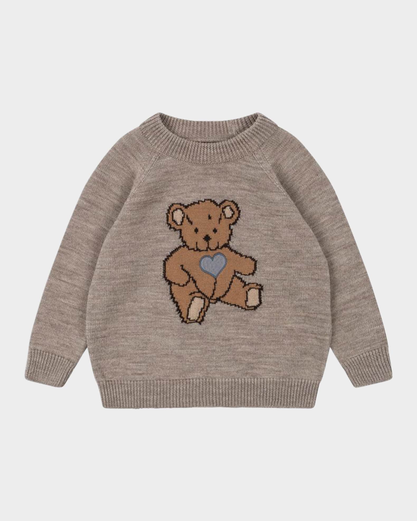 Konges Slojd Girl's Billi Teddy Bear Intarsia Sweater, Size 12M-6 ...