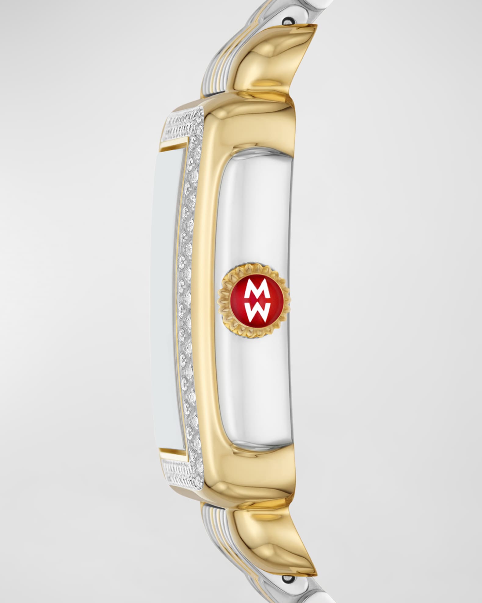 MICHELE Deco Mid Diamond Graphite Mother of Pearl Watch | Neiman Marcus