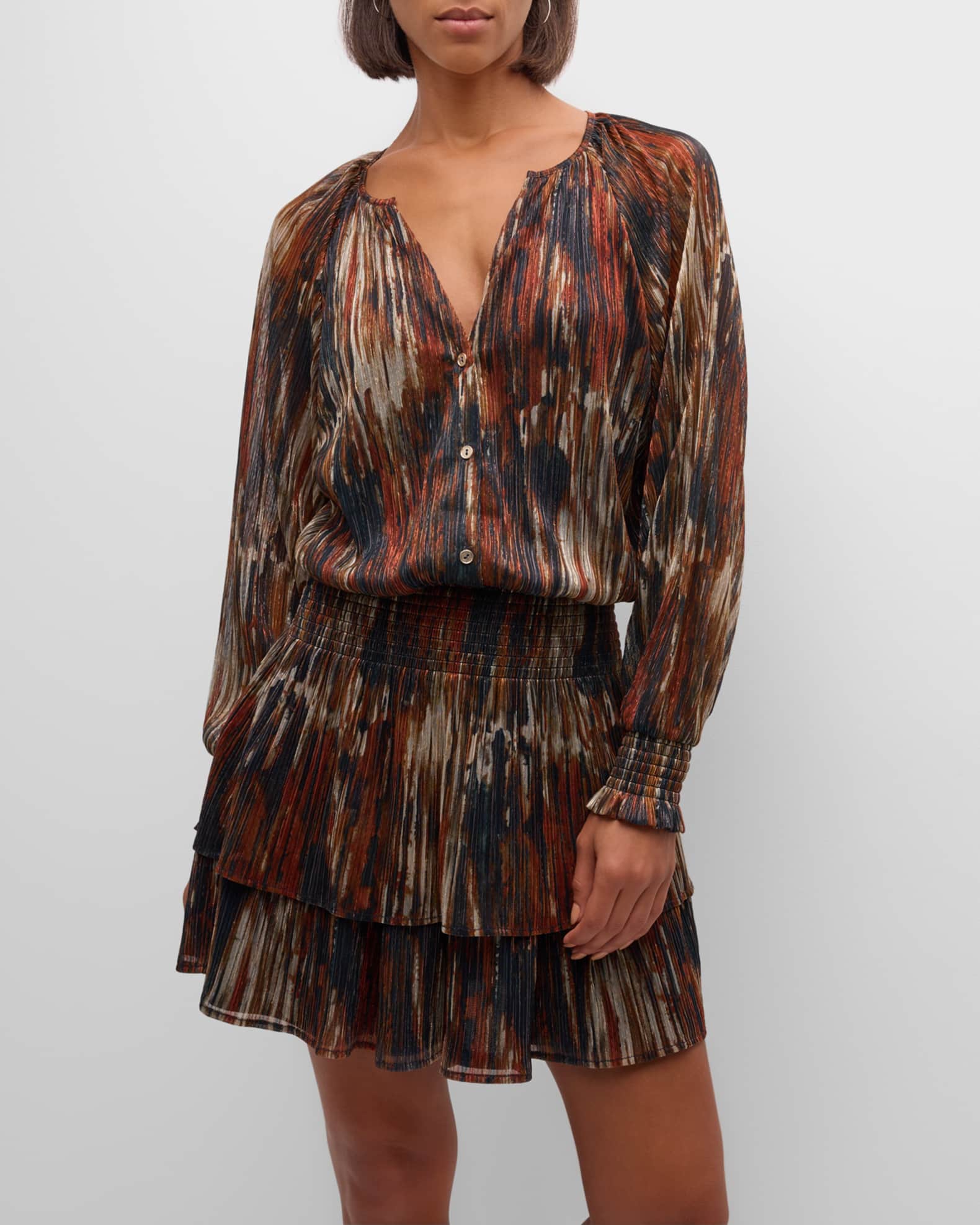 Ramy Brook Malcolm Tiered Mini Dress | Neiman Marcus