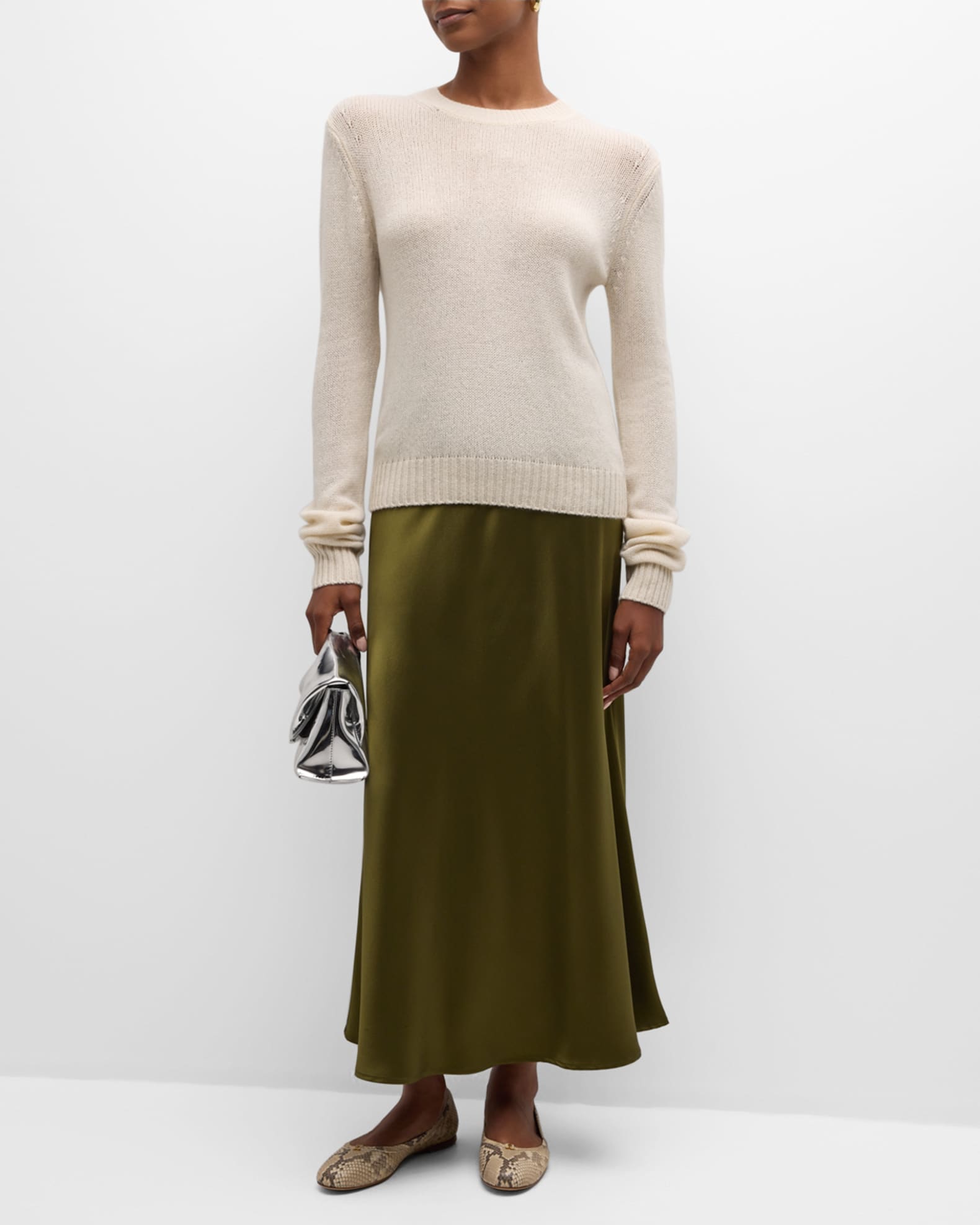 Enza Costa Cashmere Long-Sleeve Pullover | Neiman Marcus