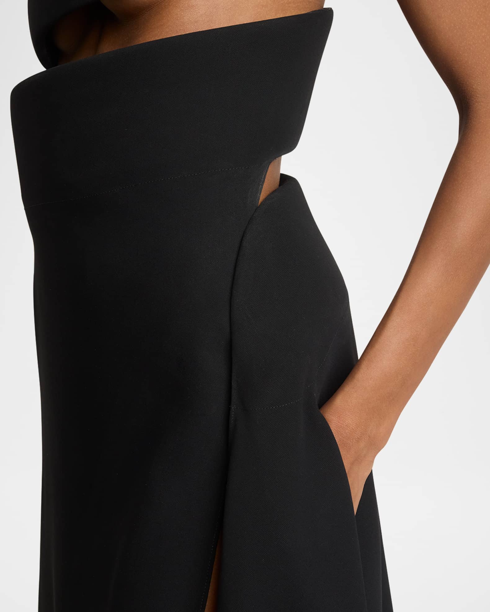 ALAIA 3D Spiral Strapless Dress | Neiman Marcus