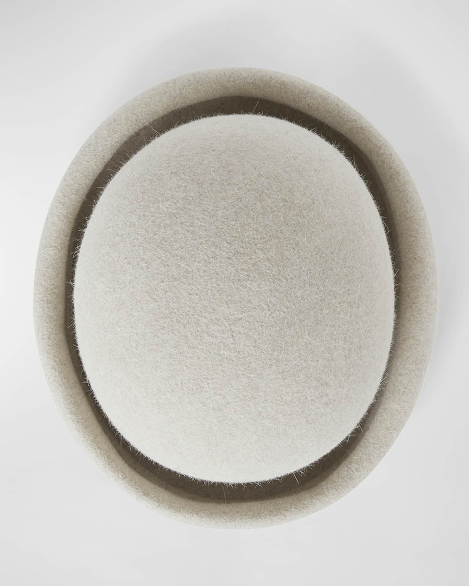 Loro Piana Charlie Rabbit Felt Bowler Hat | Neiman Marcus