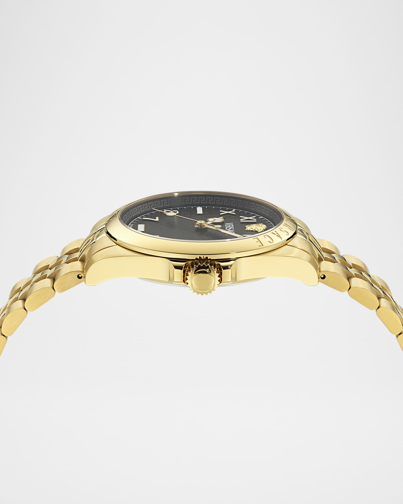 Versace Anteo IP Yellow Gold Bracelet Watch, 41mm | Neiman Marcus