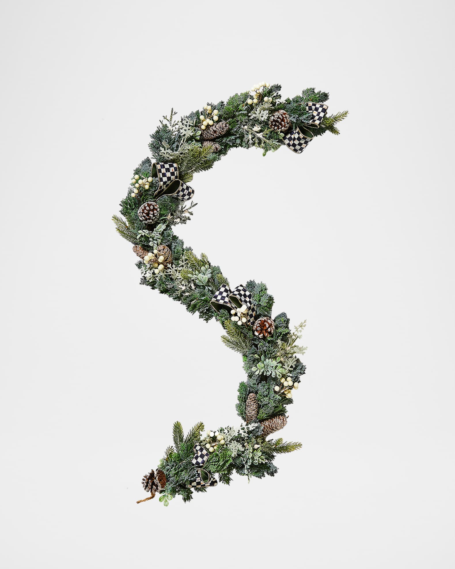 MacKenzie-Childs Farmhouse Holiday Illuminated Garland | Neiman Marcus