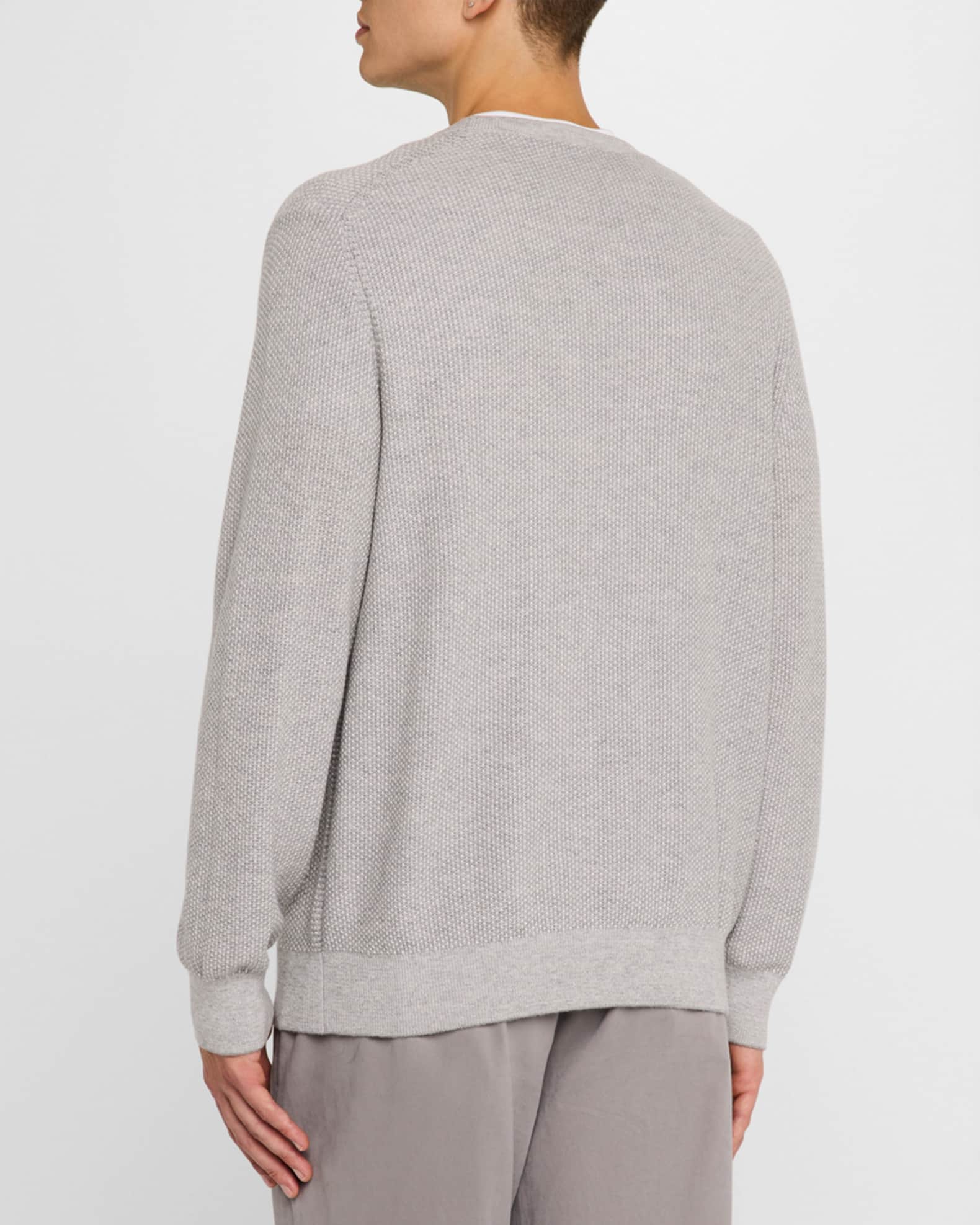 Vince Men's Geometric Jacquard Sweater | Neiman Marcus