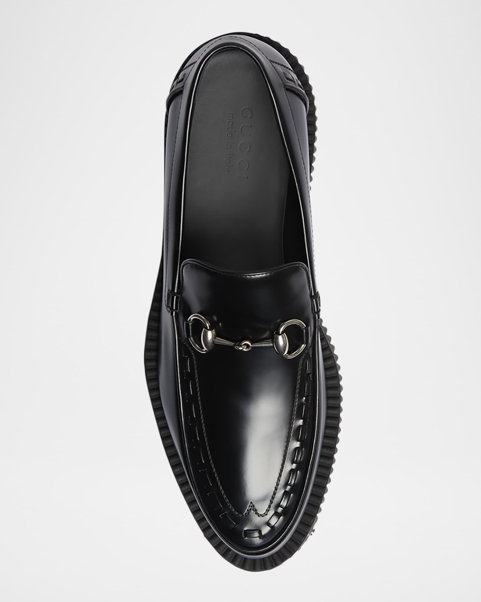 Gucci Men's Gucci Horsebit Creeper Loafers | Neiman Marcus