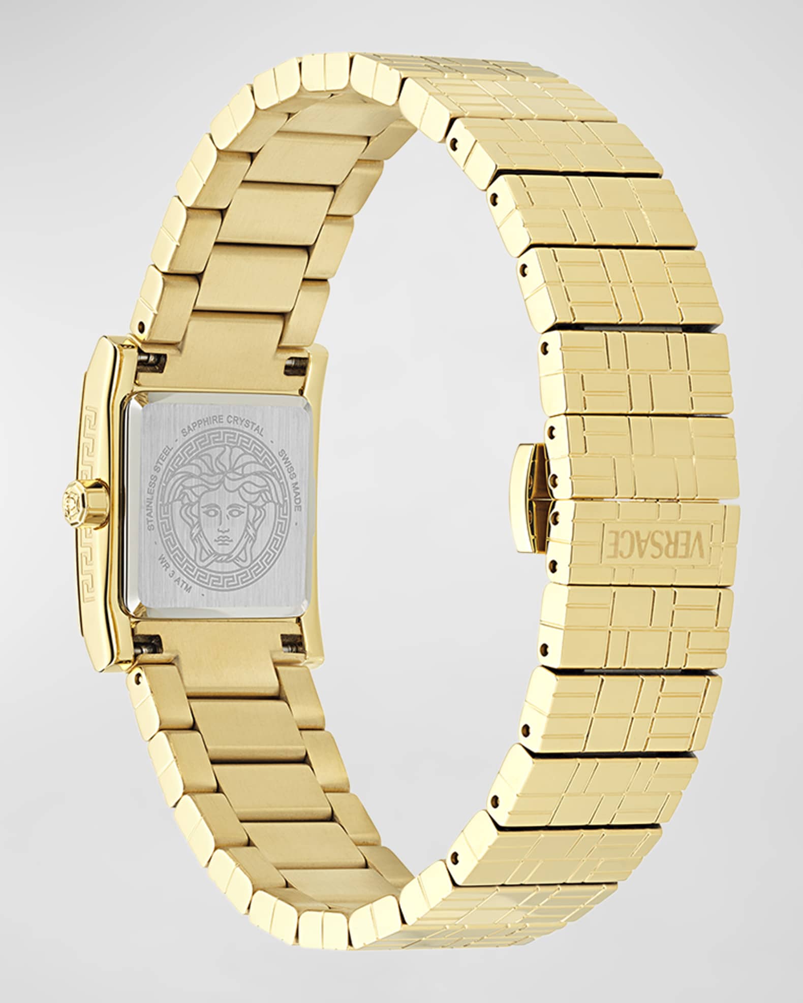 Versace 22mm Versace Mosaic Watch with Bracelet Strap, Black | Neiman ...