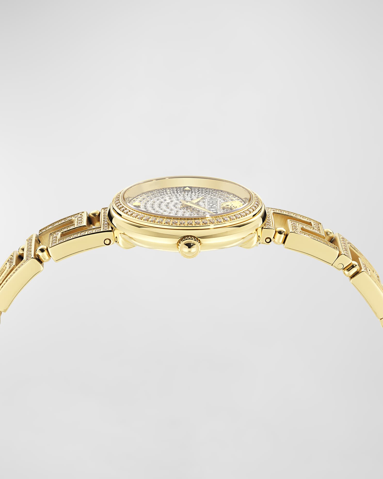 Versace 28mm Greca Goddess Bracelet Watch with Diamonds | Neiman Marcus