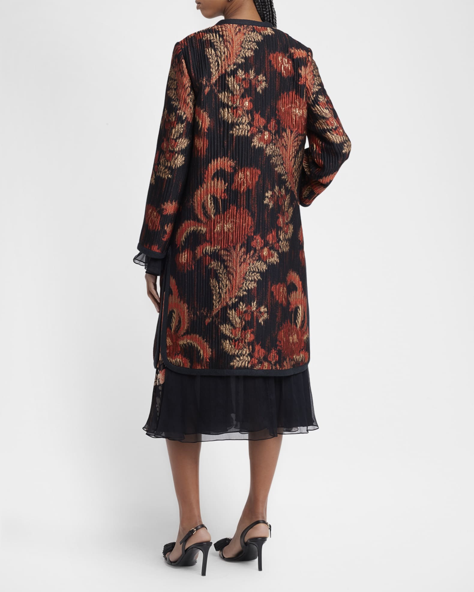 Etro Cloque Cardigan Coat | Neiman Marcus