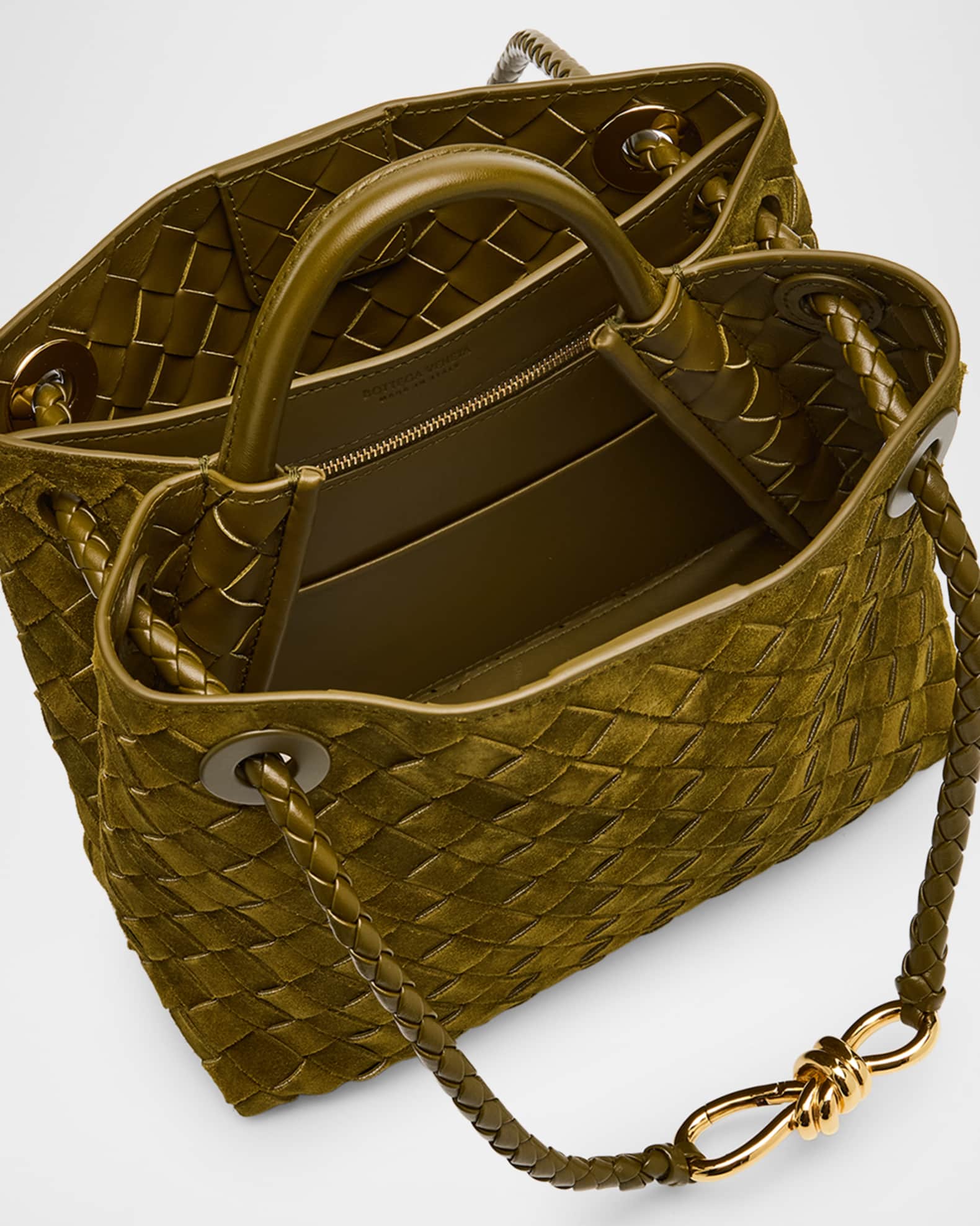 Bottega Veneta Small Andiamo Suede Tote Bag | Neiman Marcus