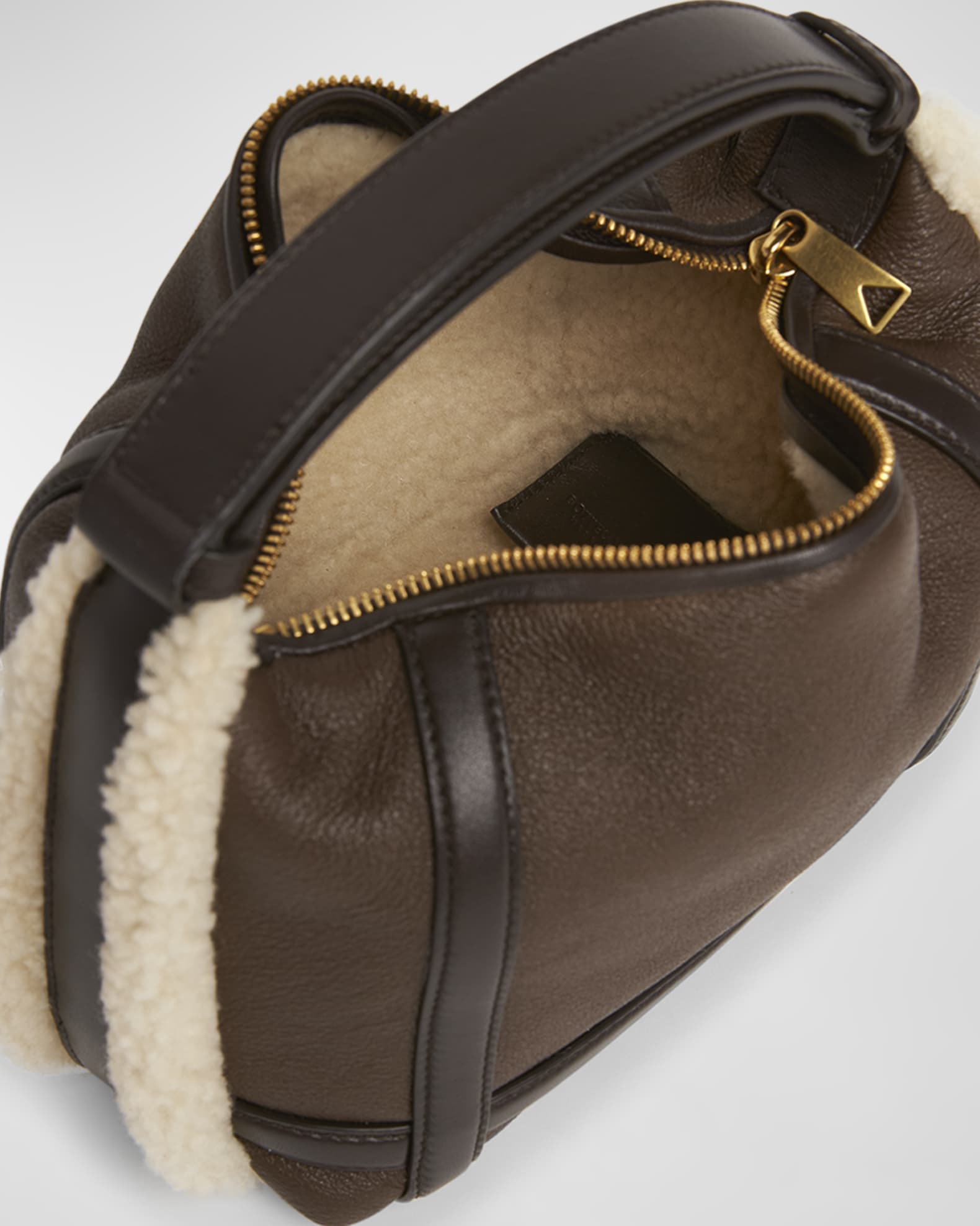 Bottega Veneta Wallace Mini Lamb Fur Top-Handle Bag | Neiman Bottega Veneta Wallace Mini Lamb Fur Top-Handle Bag | Neiman