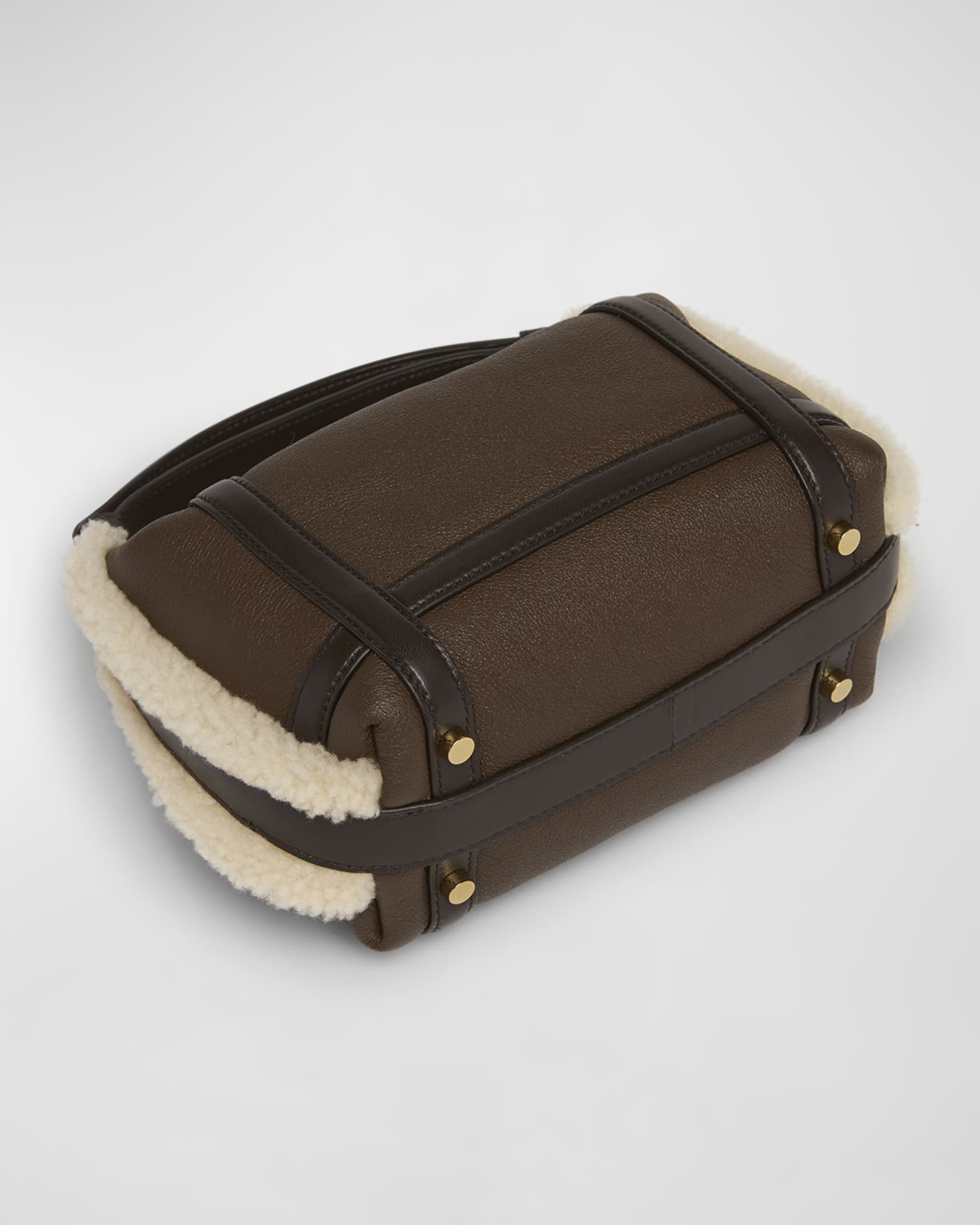 Bottega Veneta Wallace Mini Lamb Fur Top-Handle Bag | Neiman Bottega Veneta Wallace Mini Lamb Fur Top-Handle Bag | Neiman