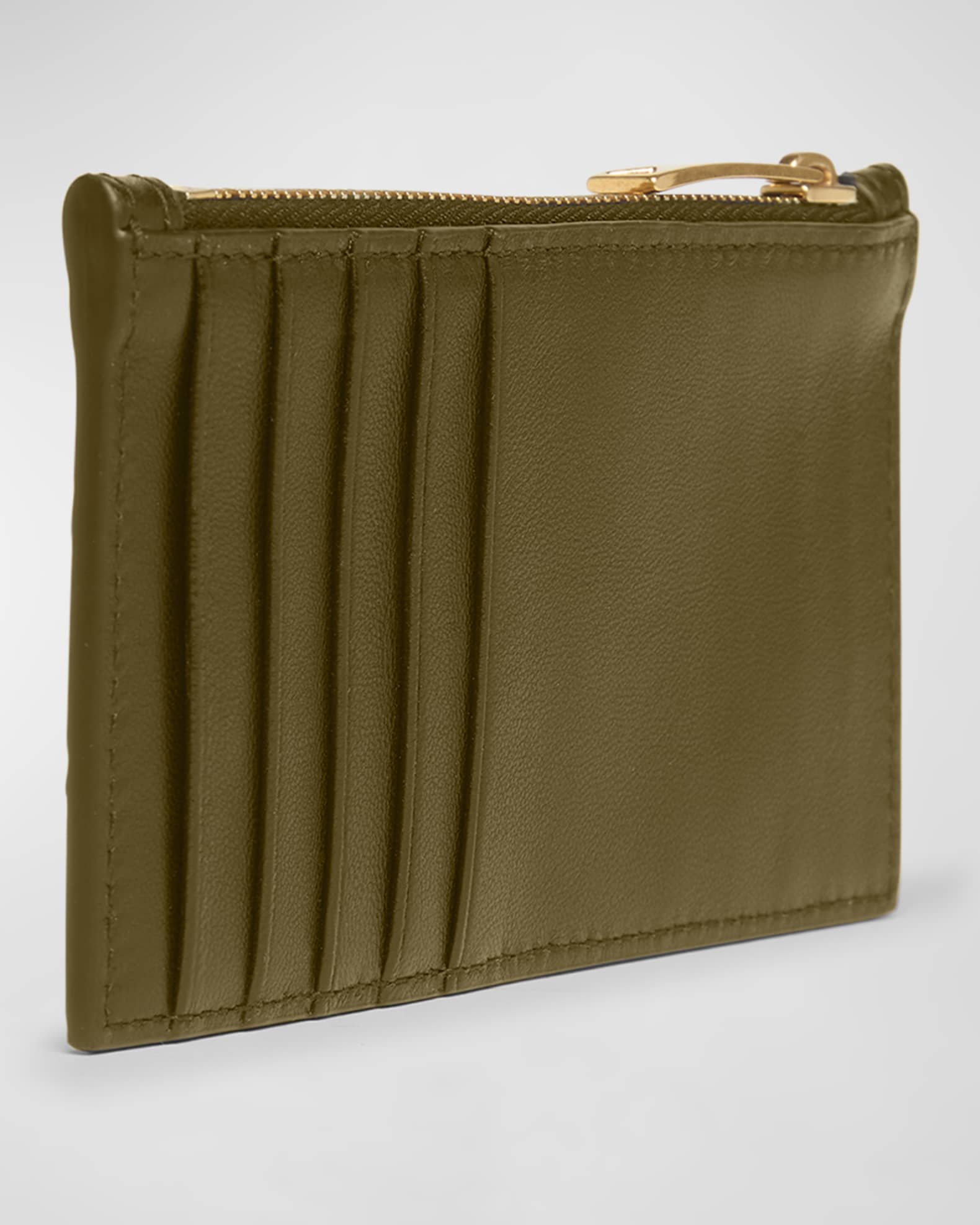Bottega Veneta Zip Leather Card Case | Neiman Marcus