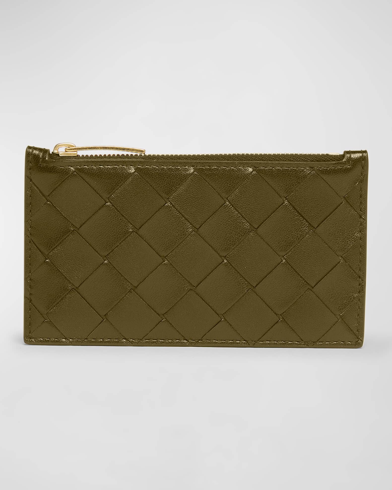 Bottega Veneta Zip Leather Card Case | Neiman Marcus