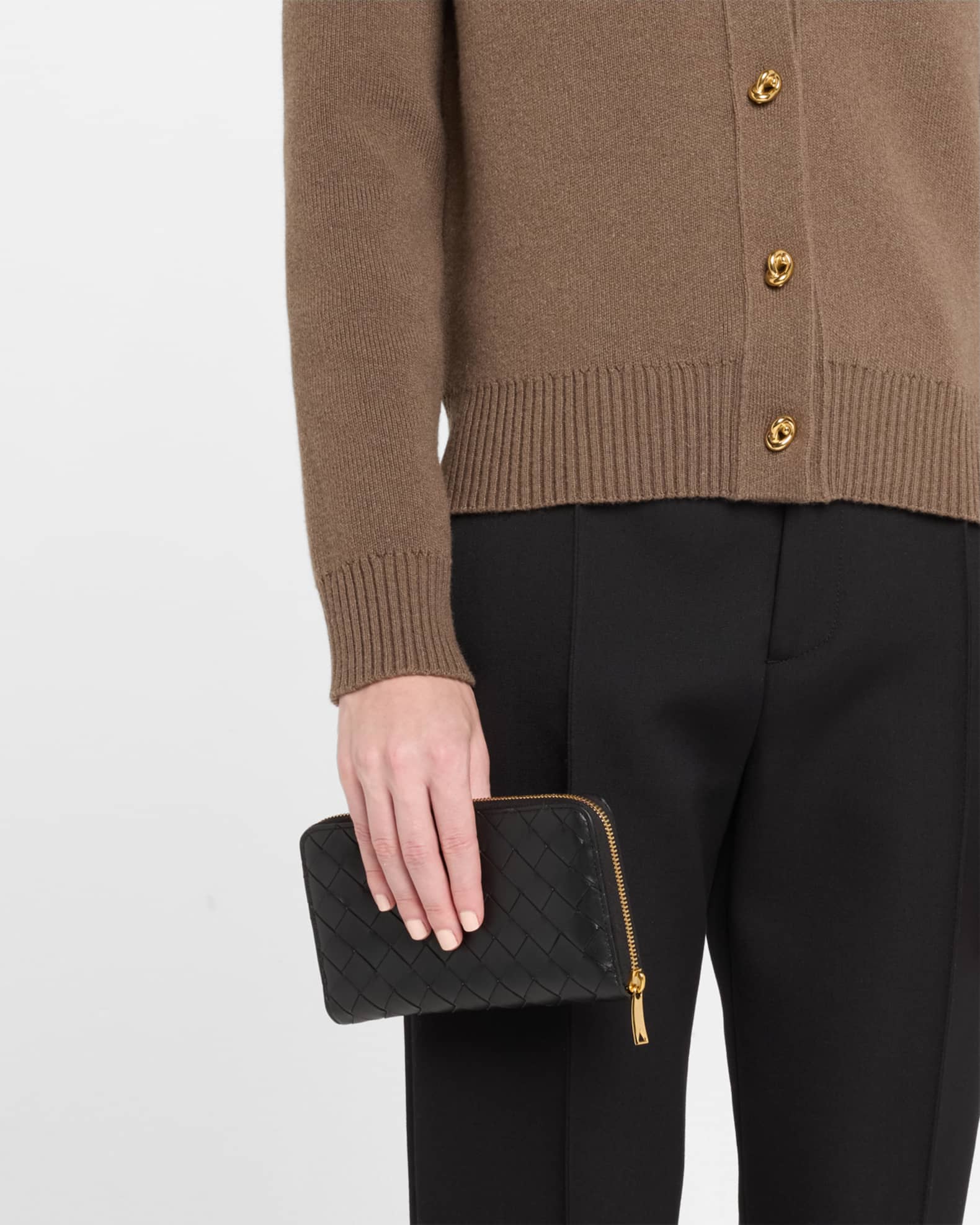 Bottega Veneta Large Zip Continental Wallet | Neiman Marcus