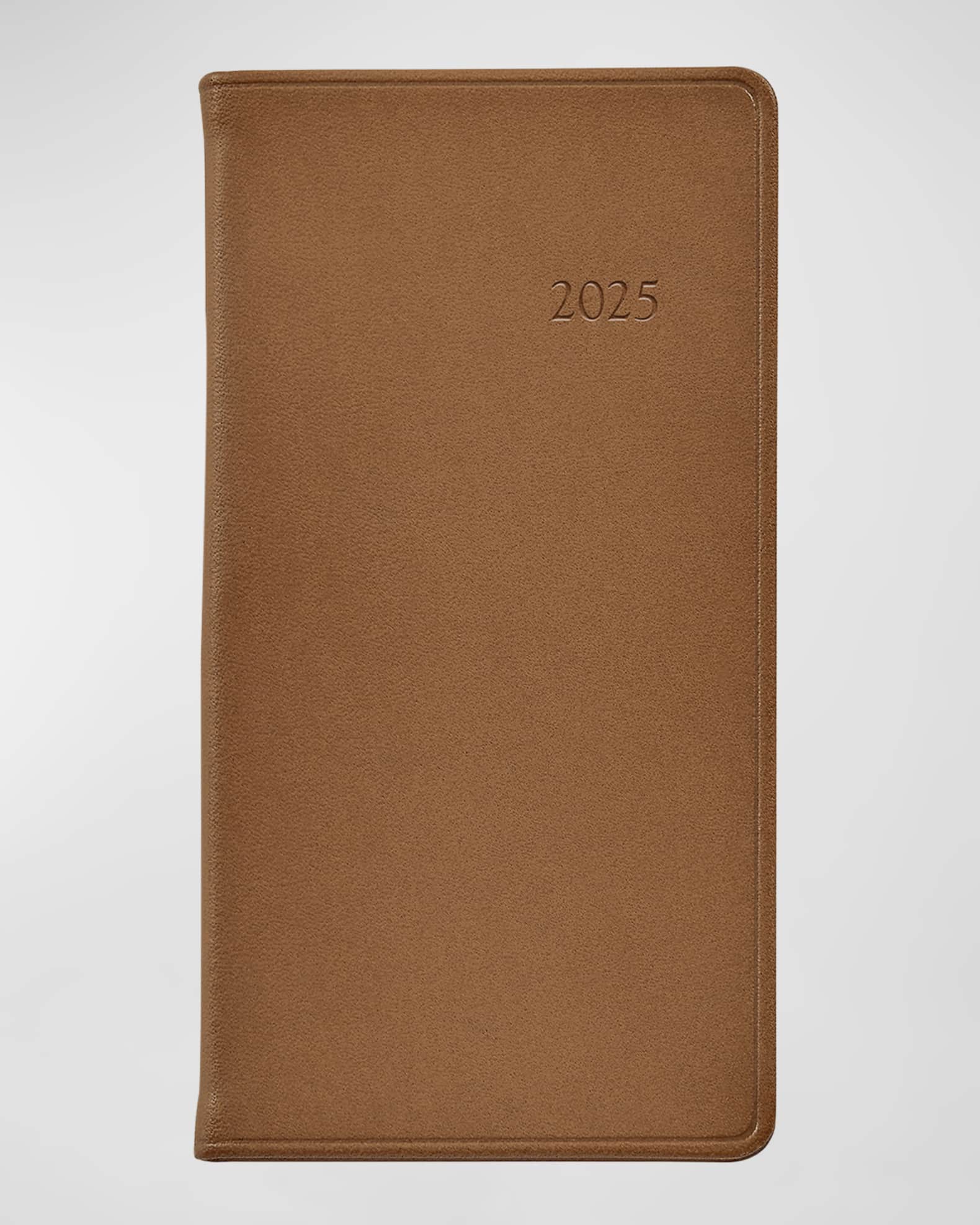 Graphic Image 2025 6" Leather Pocket Datebook, Personalized | Neiman Marcus