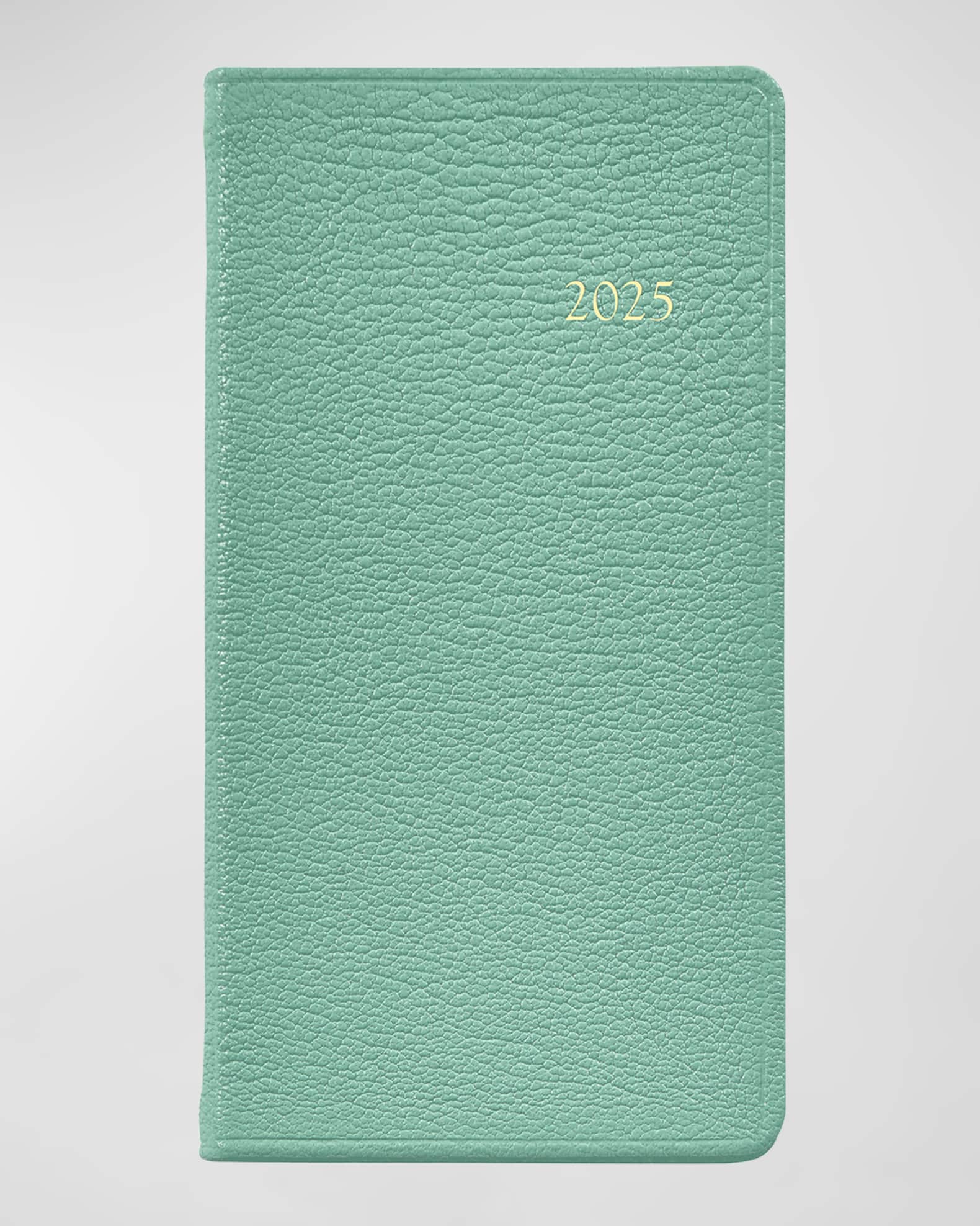 Graphic Image 2025 6" Leather Pocket Datebook, Personalized | Neiman Marcus