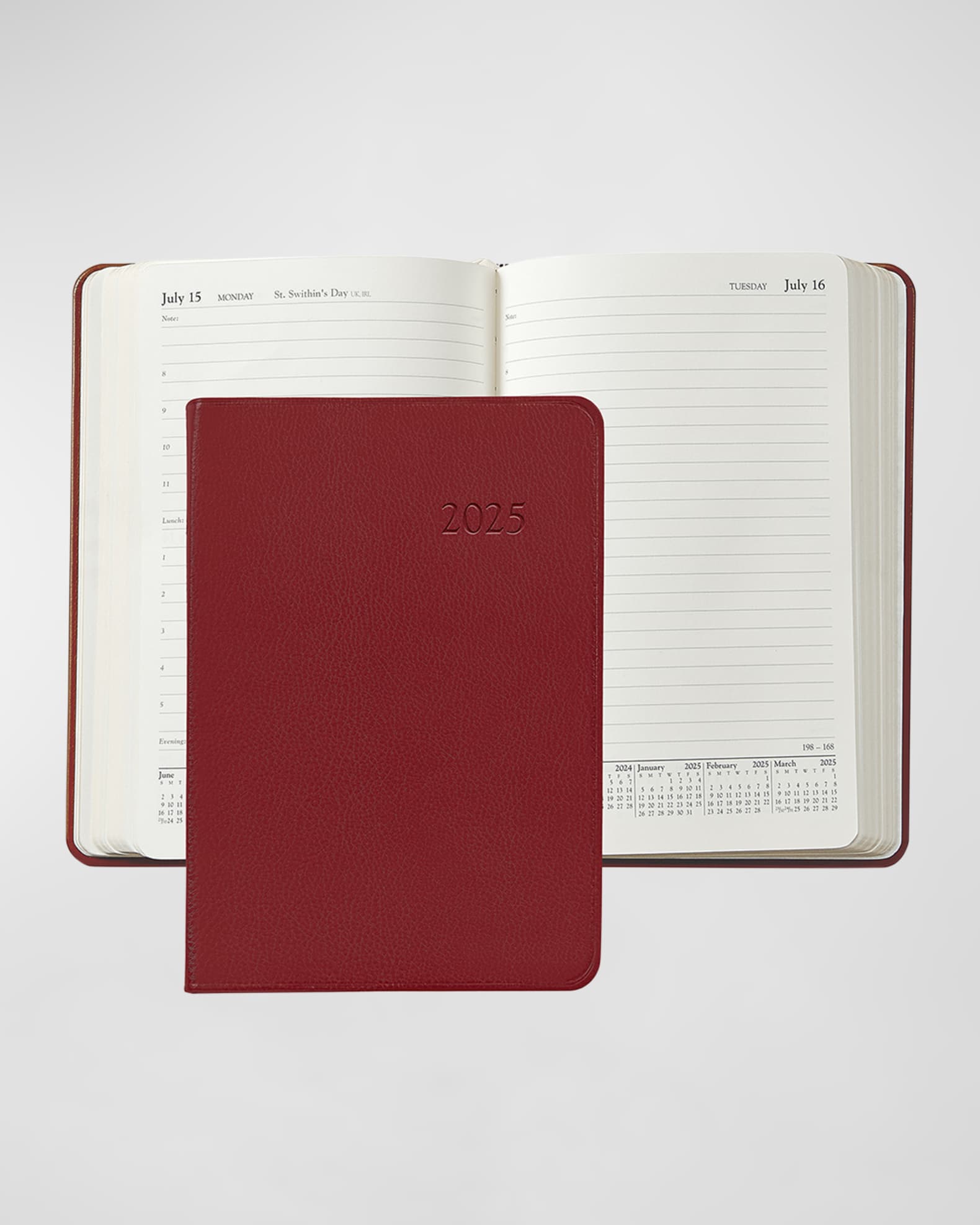 Graphic Image 2025 Leather Daily Journal, Personalized | Neiman Marcus