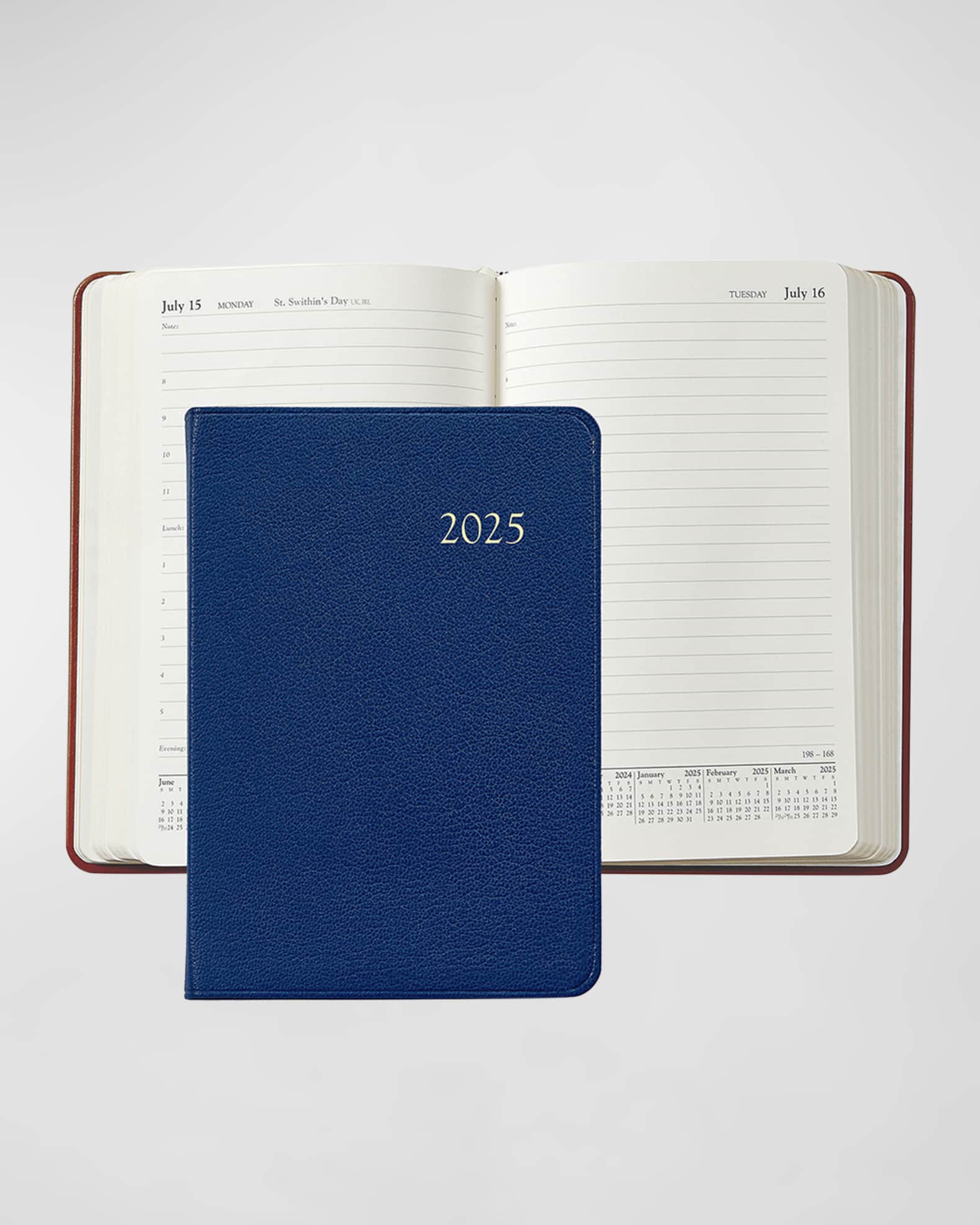 Graphic Image 2025 Leather Daily Journal, Personalized | Neiman Marcus