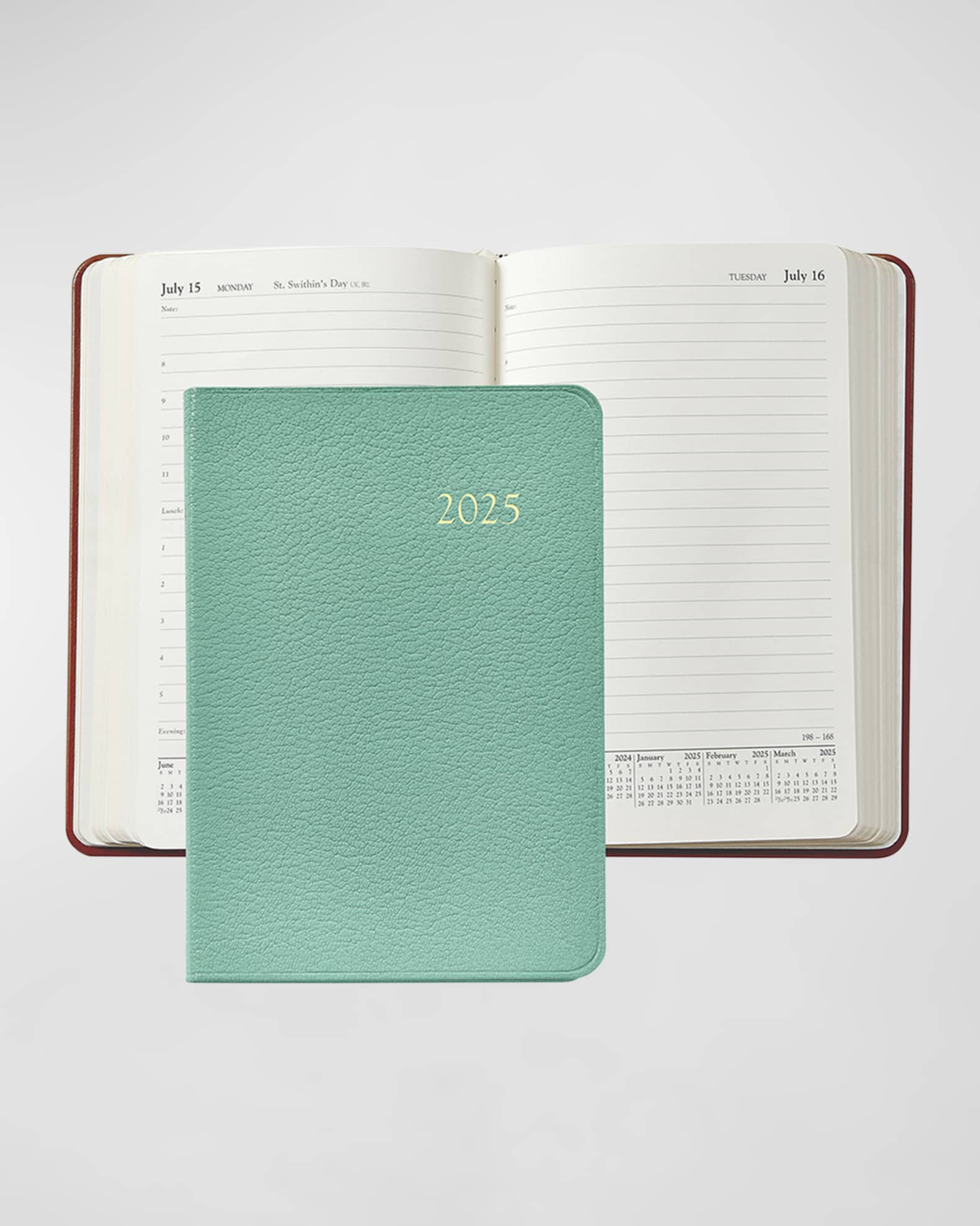Graphic Image 2025 Leather Daily Journal, Personalized | Neiman Marcus