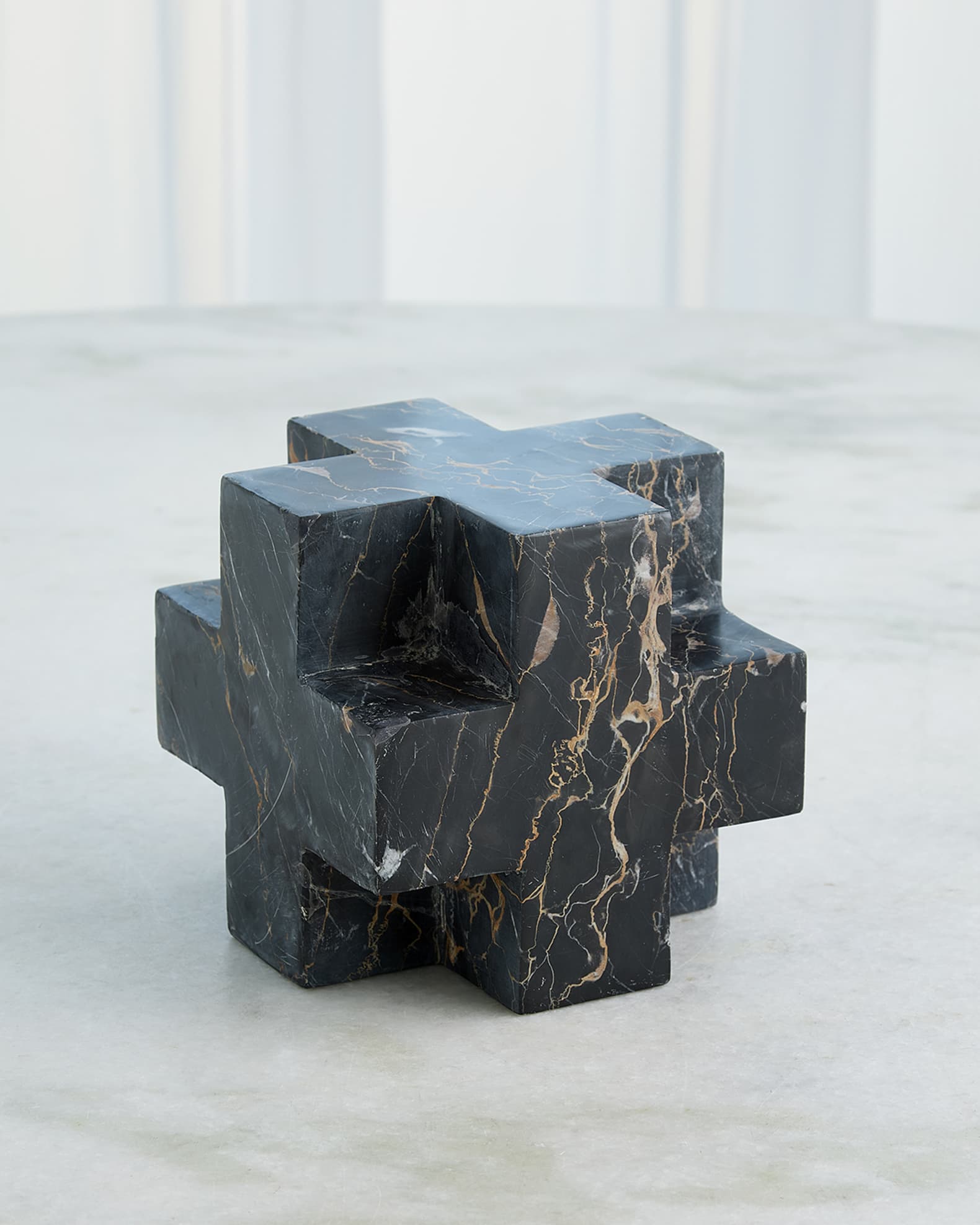 Global Views Plus Sign Marble Object | Neiman Marcus