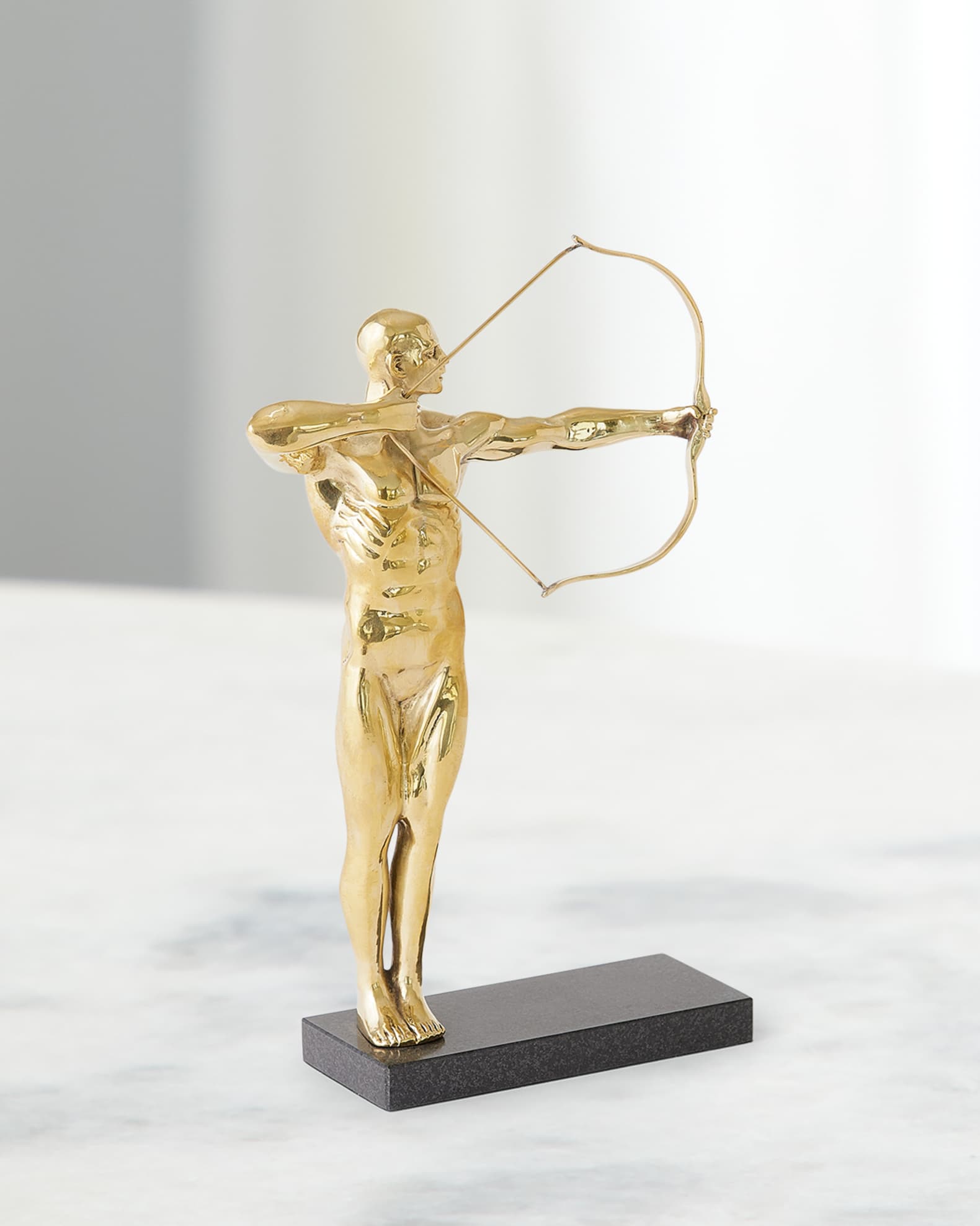 Global Views The Archer Sculpture, Brass | Neiman Marcus