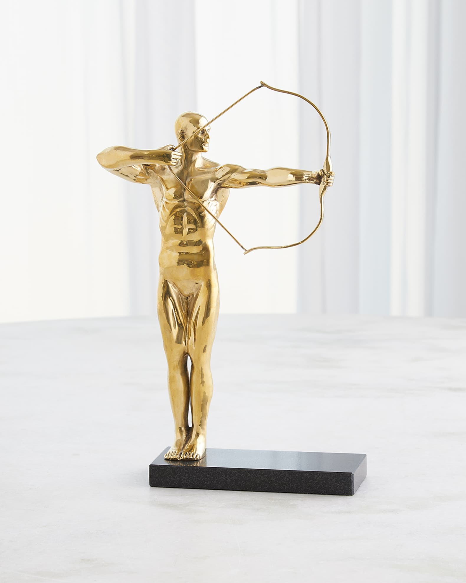 Global Views The Archer Sculpture, Brass | Neiman Marcus