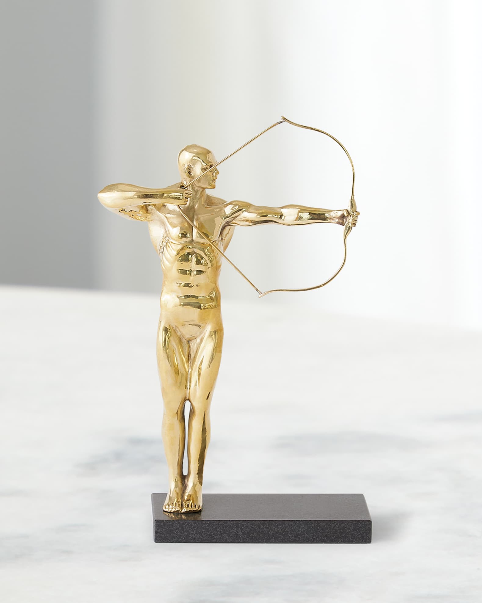 Global Views The Archer Sculpture, Brass | Neiman Marcus