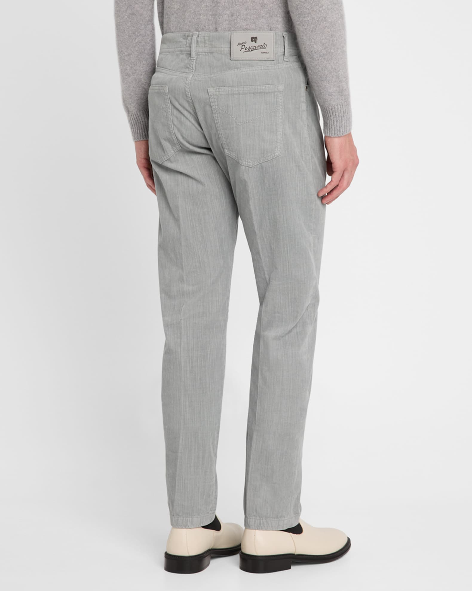 Marco Pescarolo Men's Elour Garment-Dyed Corduroy Pants | Neiman Marcus