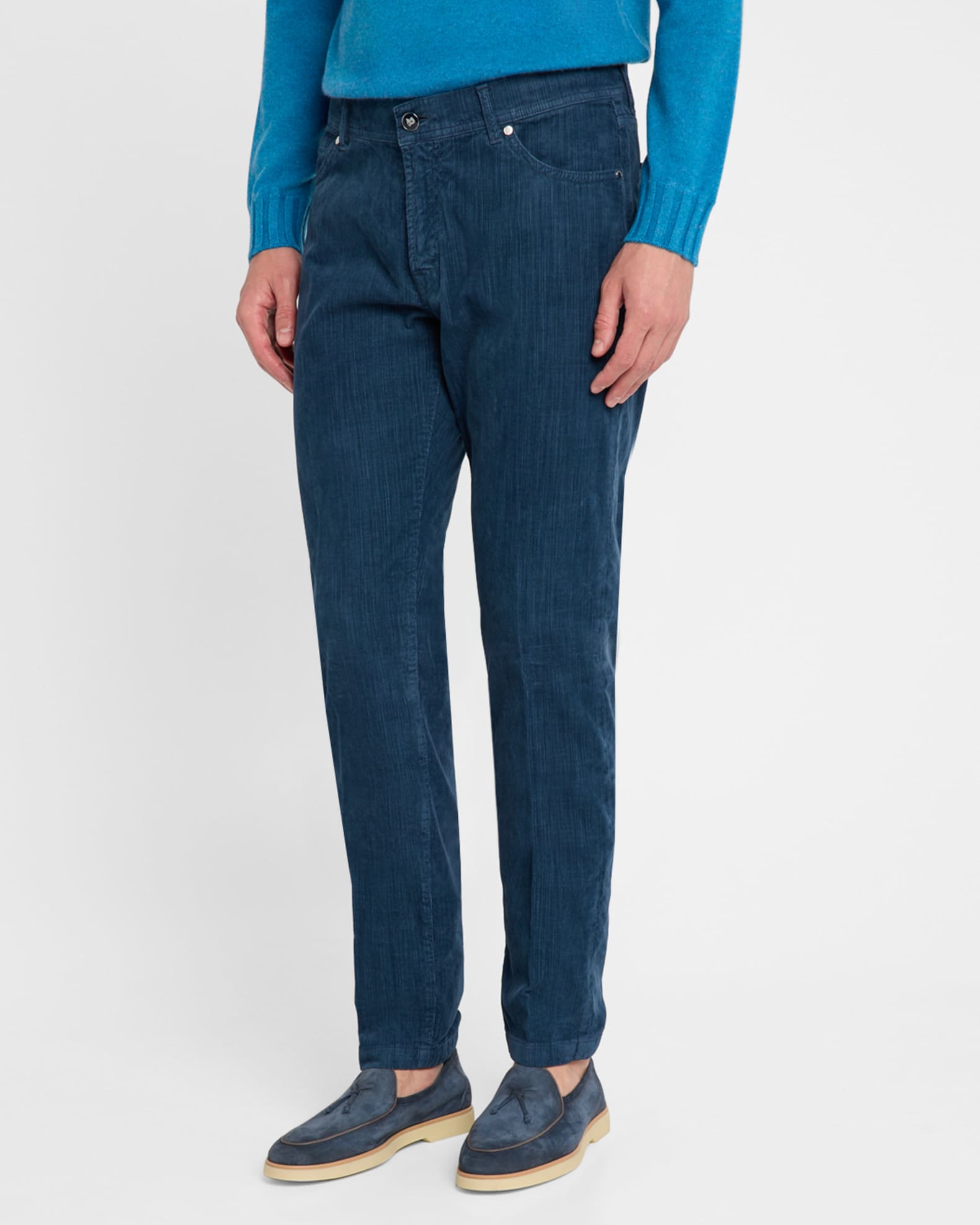 Marco Pescarolo Men's Elour Garment-Dyed Corduroy Pants | Neiman Marcus