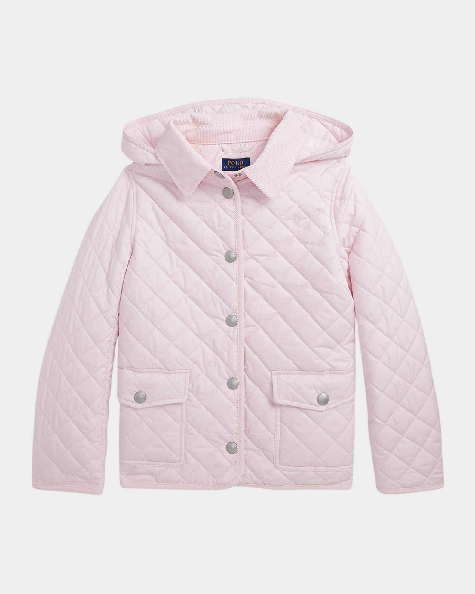 Ralph Lauren Childrenswear Girl's Audrey Quilted Collared Jacket, Size ...