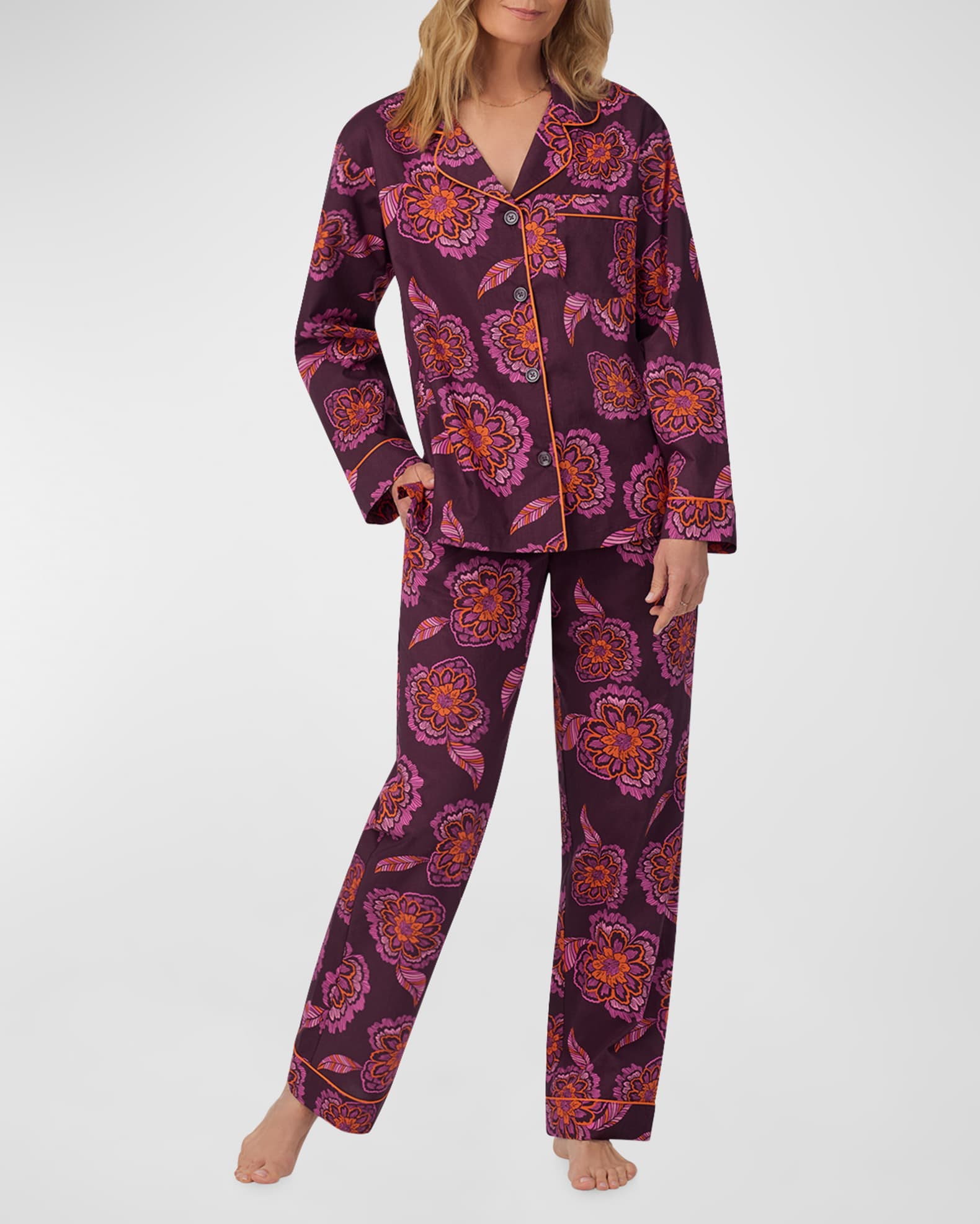 Trina Turk x Bedhead Pajamas Classic Organic Cotton Poplin Pajama Set ...