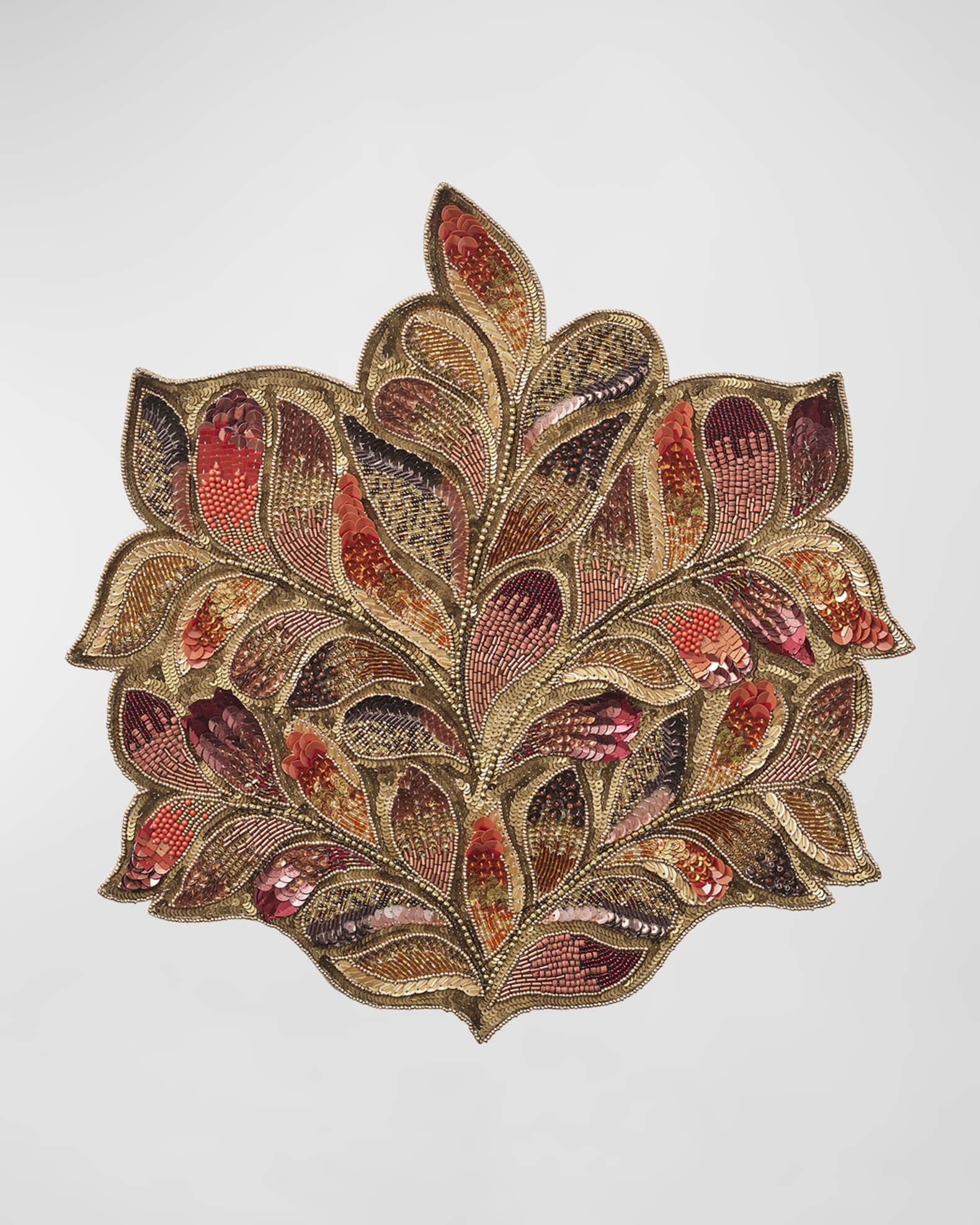 Kim Seybert Maple Hues Beaded Placemat | Neiman Marcus