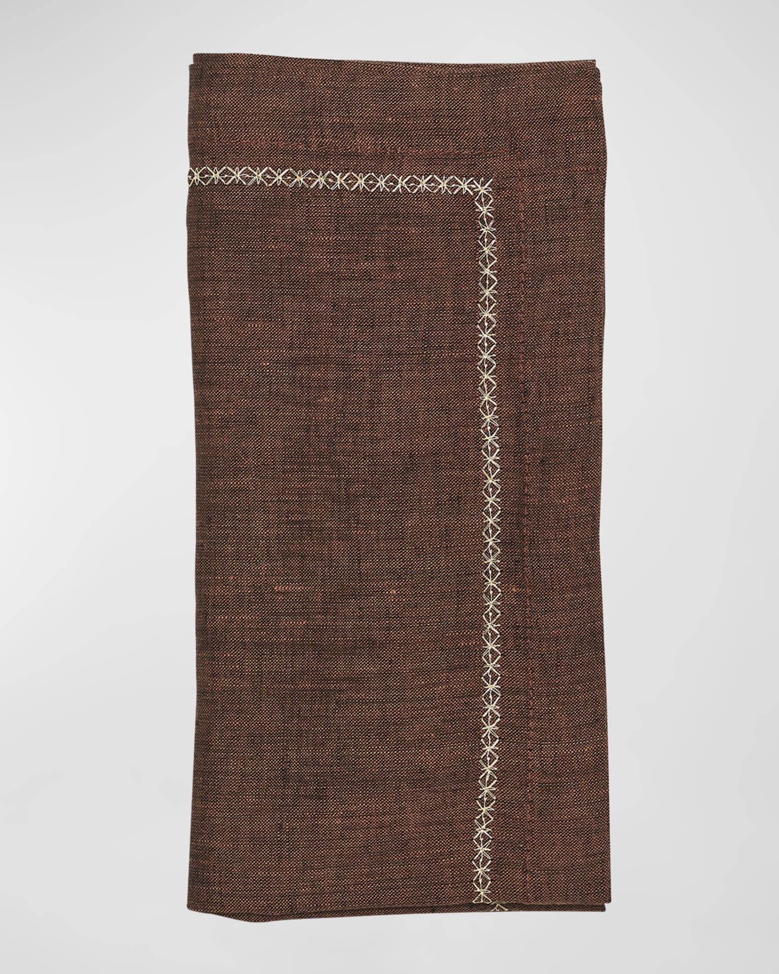 Kim Seybert Brown Square Linen Napkin | Neiman Marcus